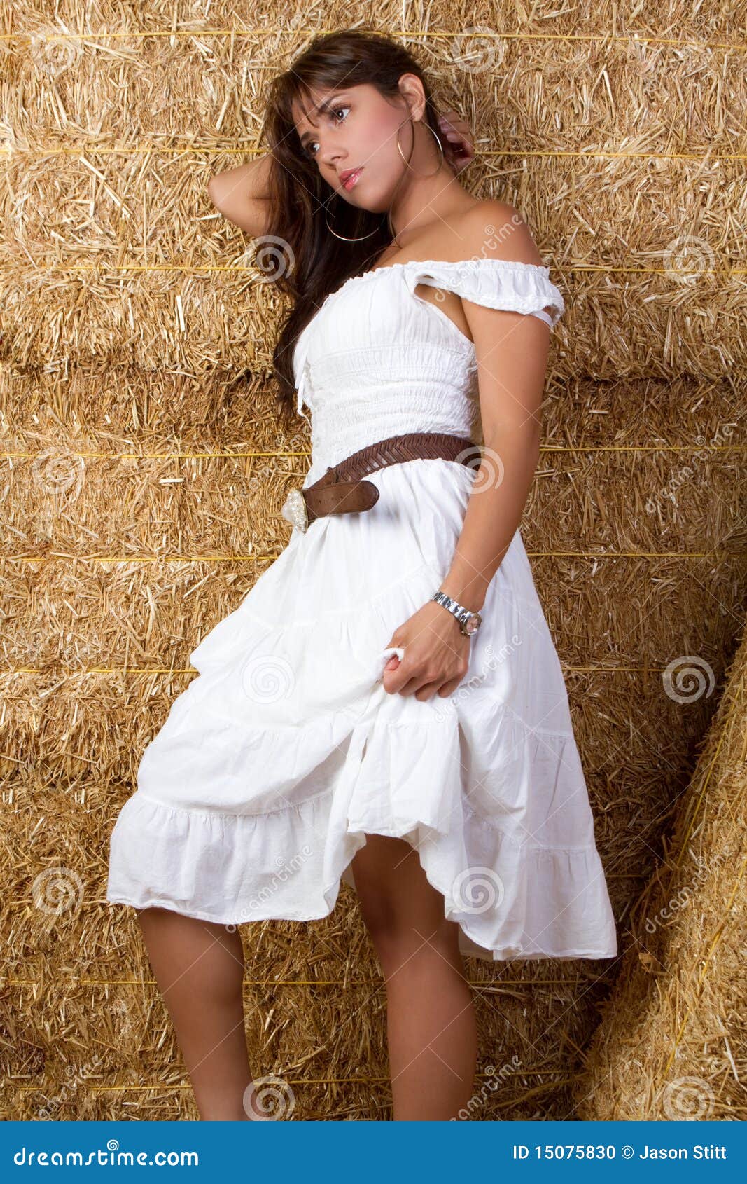 Country Girl stock photo. Image of rural, people, dress - 15075830