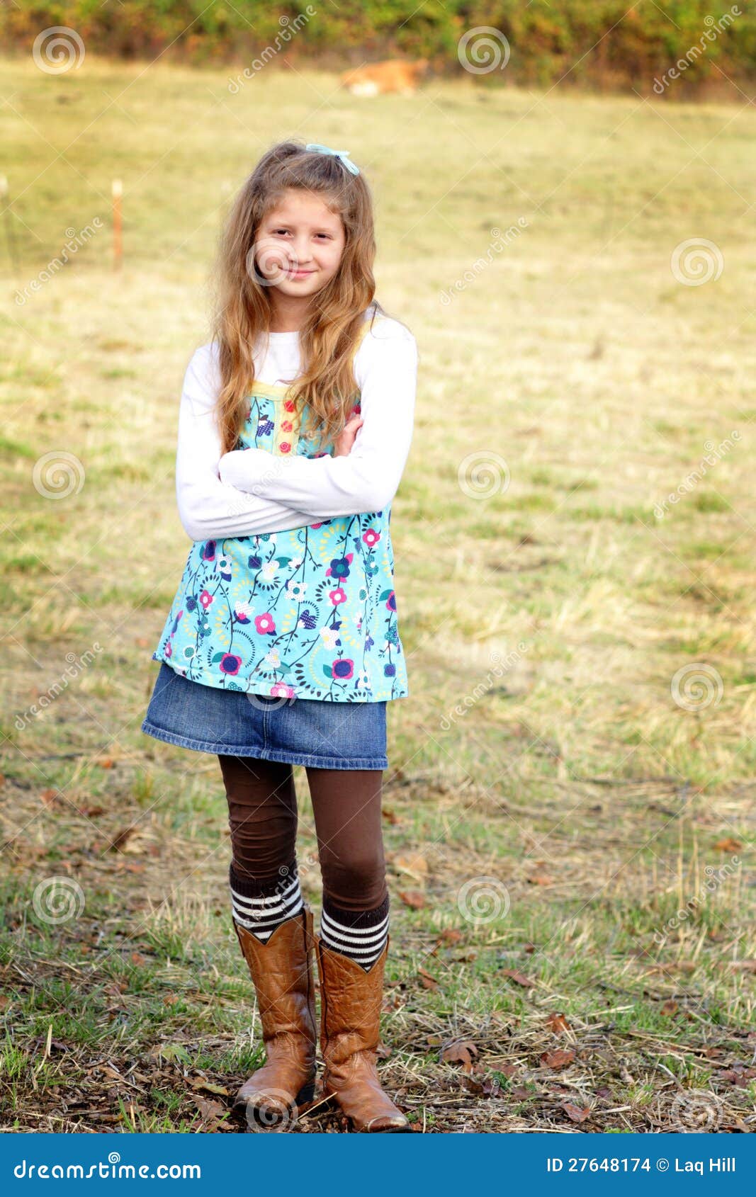 Country Girl stock photo. Image of expression, long, rural - 27648174