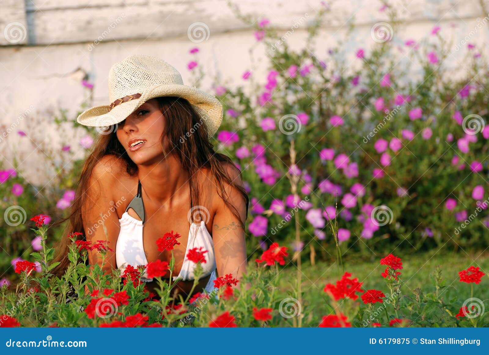 Country girl stock image. Image of bust, farmer, girl - 6179875