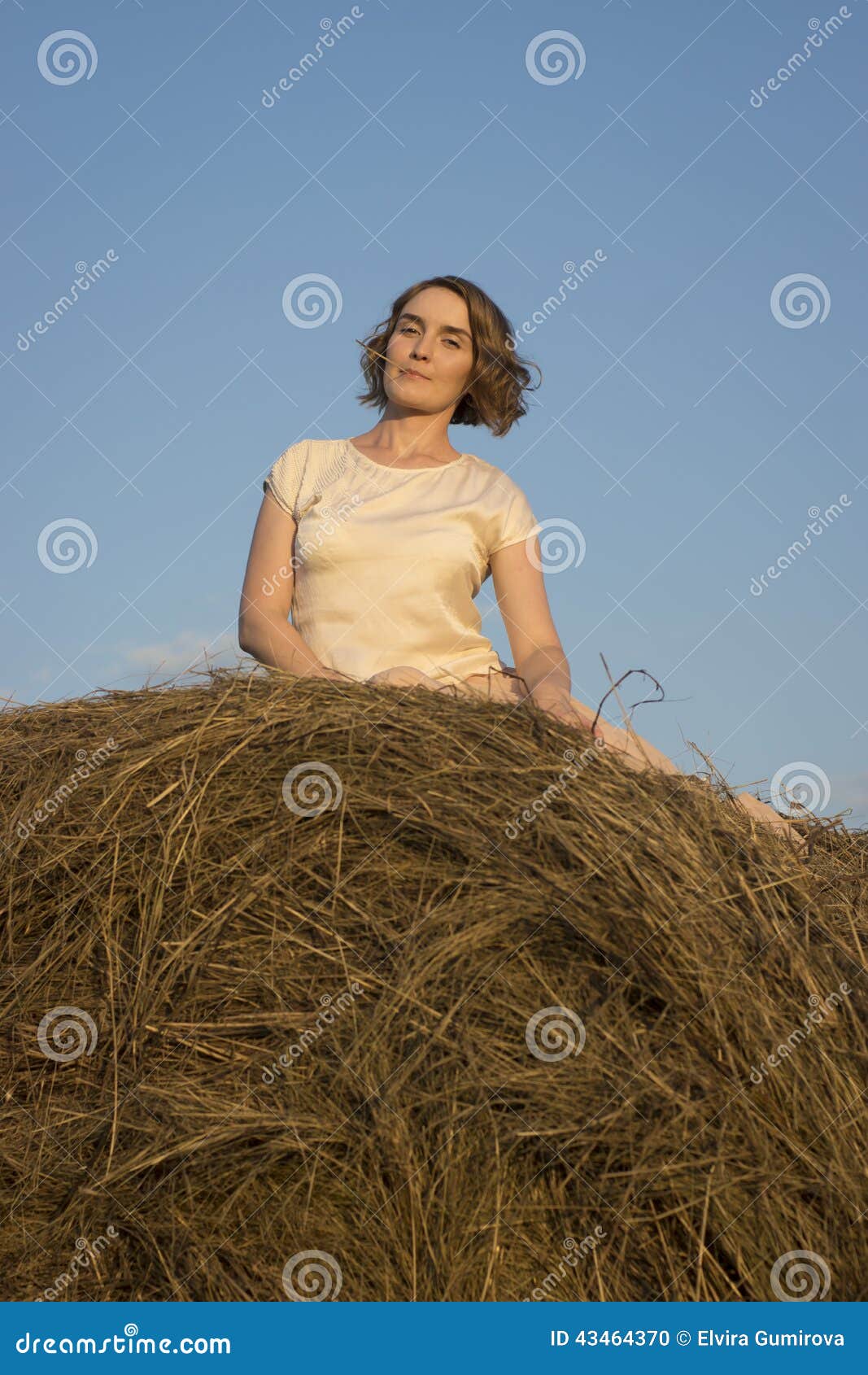 Country girl stock photo. Image of relaxation, curls - 43464370