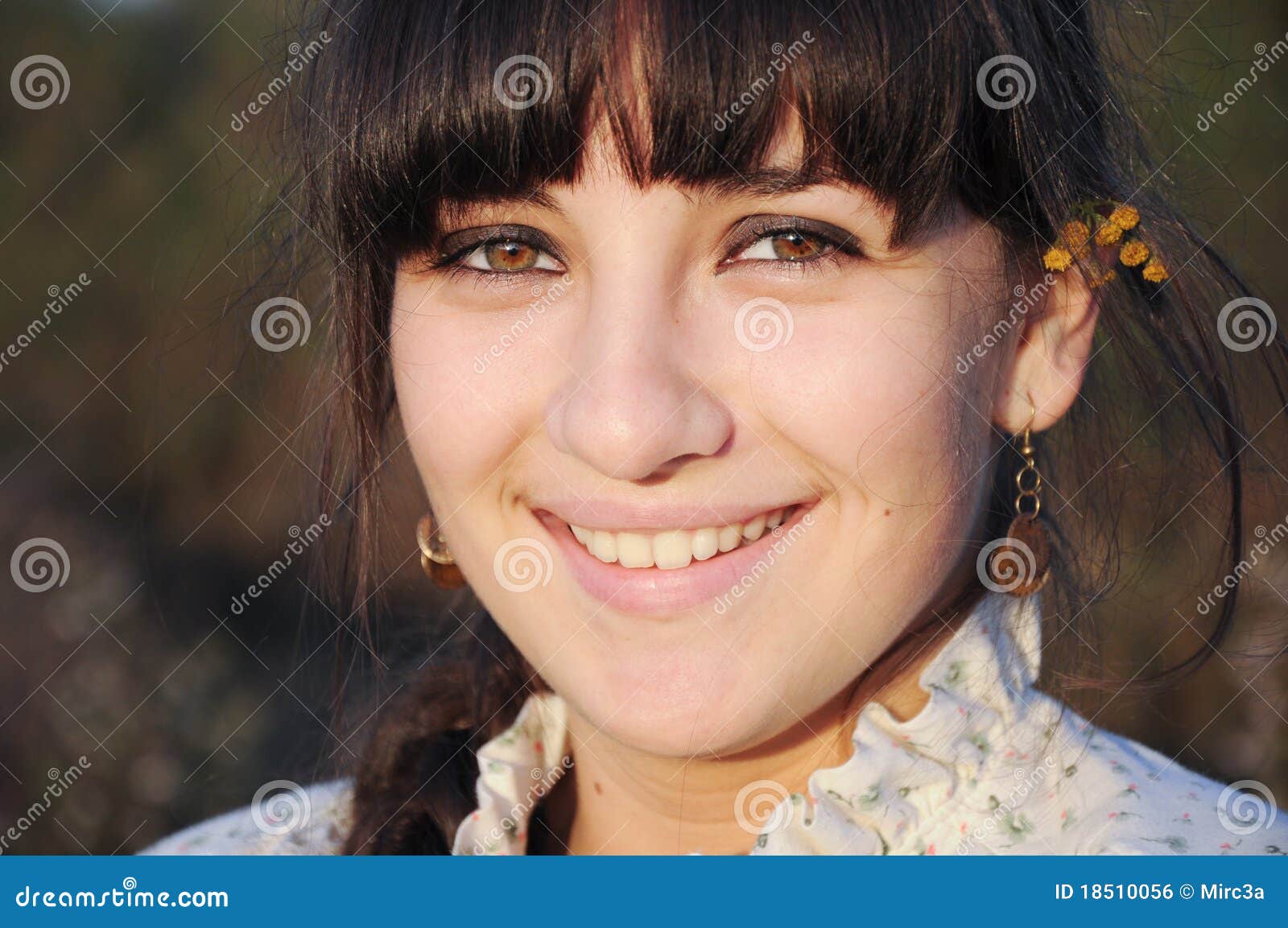 Country girl smile stock photo. Image of cowboy, nature - 18510056