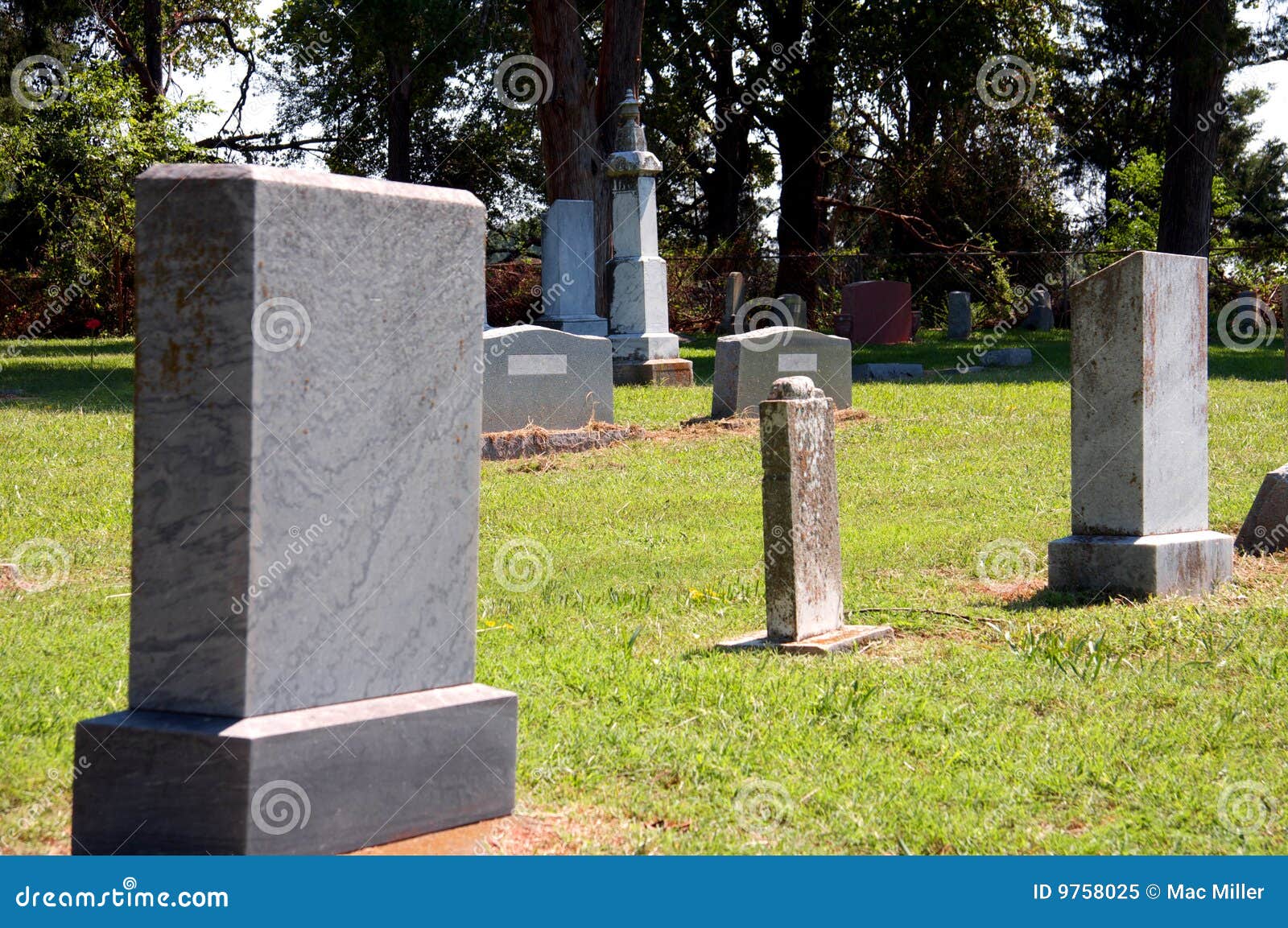 Country Graveyard Cemetery Headstone Stock Image - Image of funeral ...