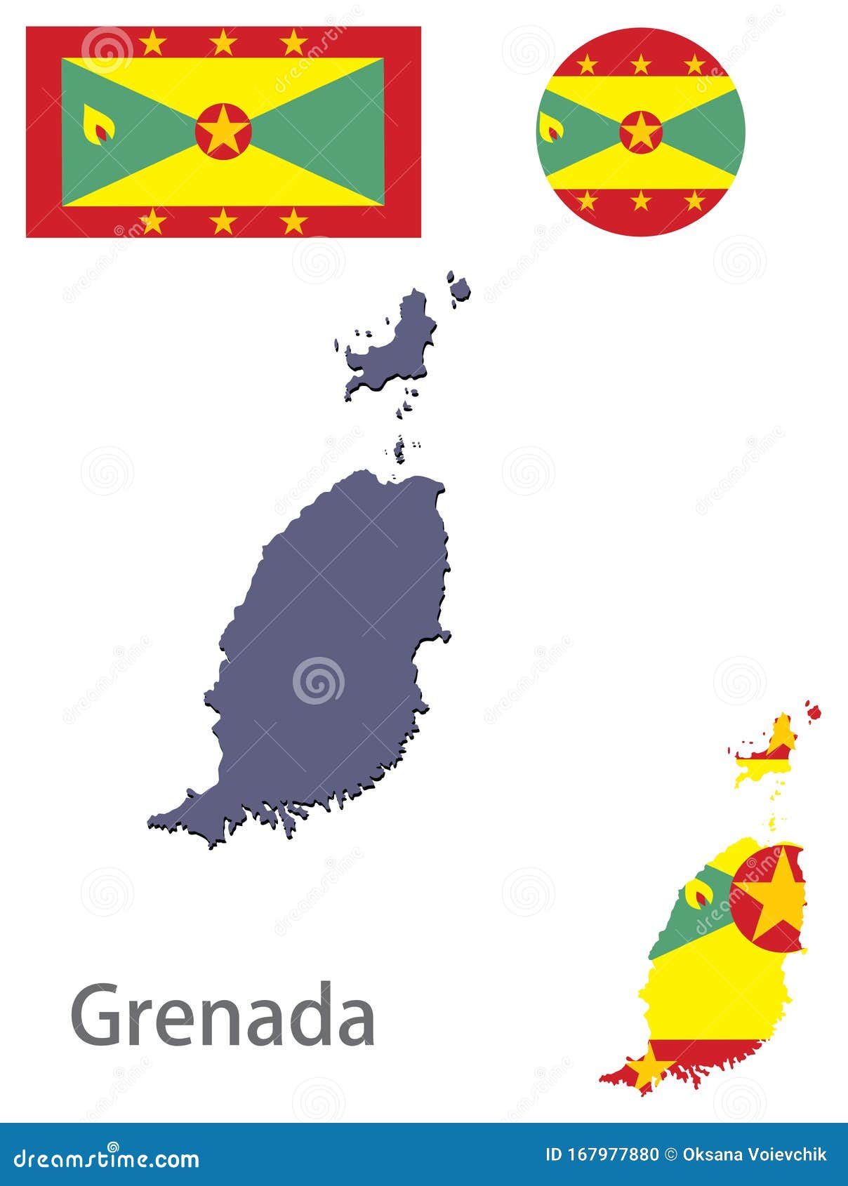 Country Grenada Vector Illustration Stock Vector - Illustration of ...