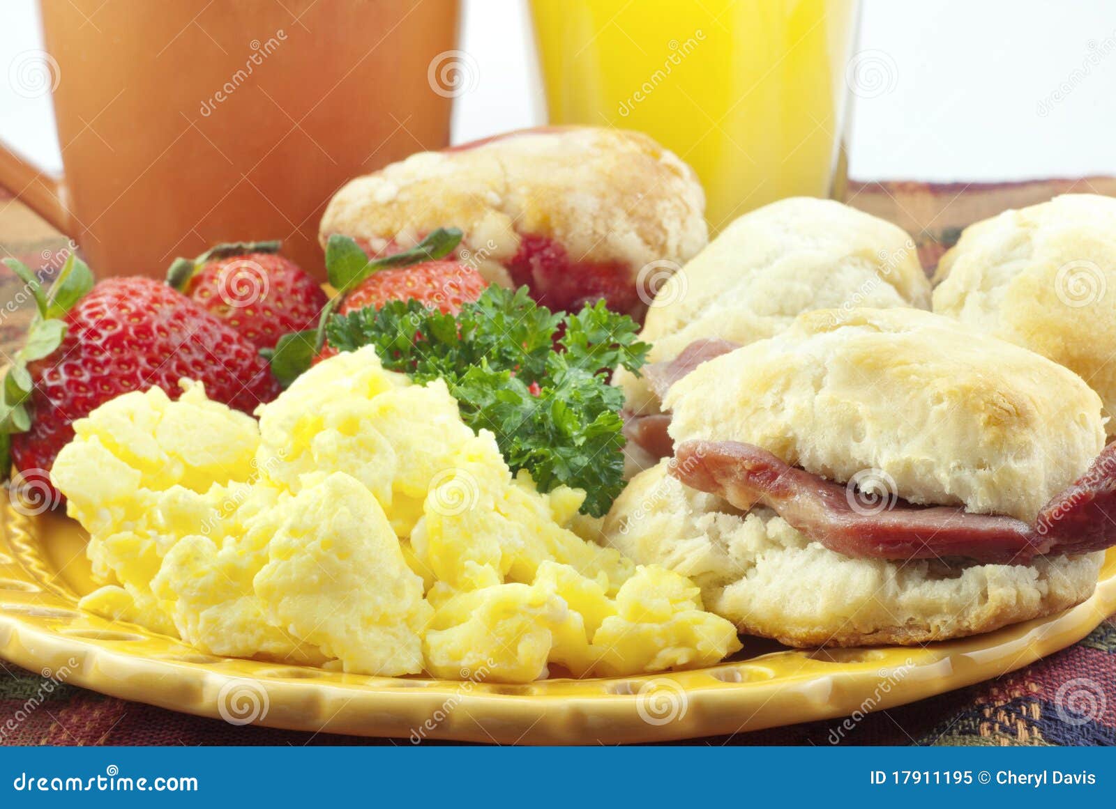Country Ham Breakfast stock image. Image of orange, greasy - 17911195