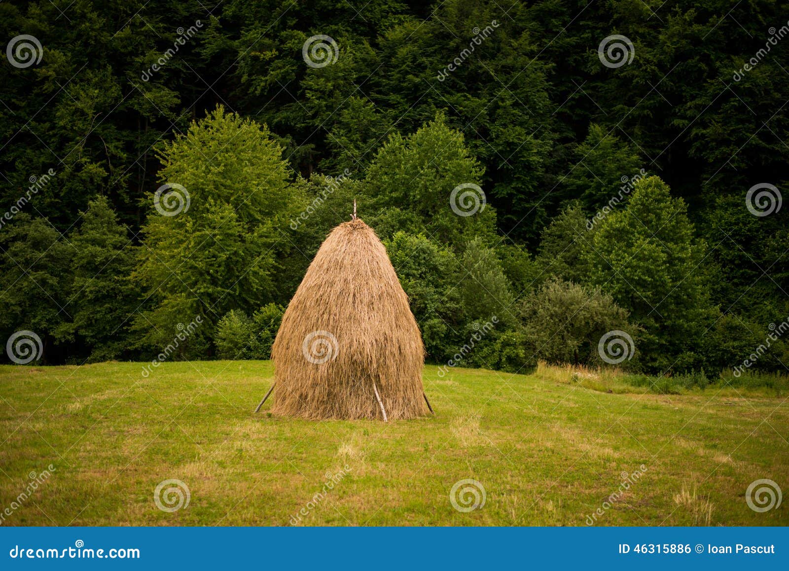 Country Haystack - Countryside Stock Photo - Image of haystack, green ...