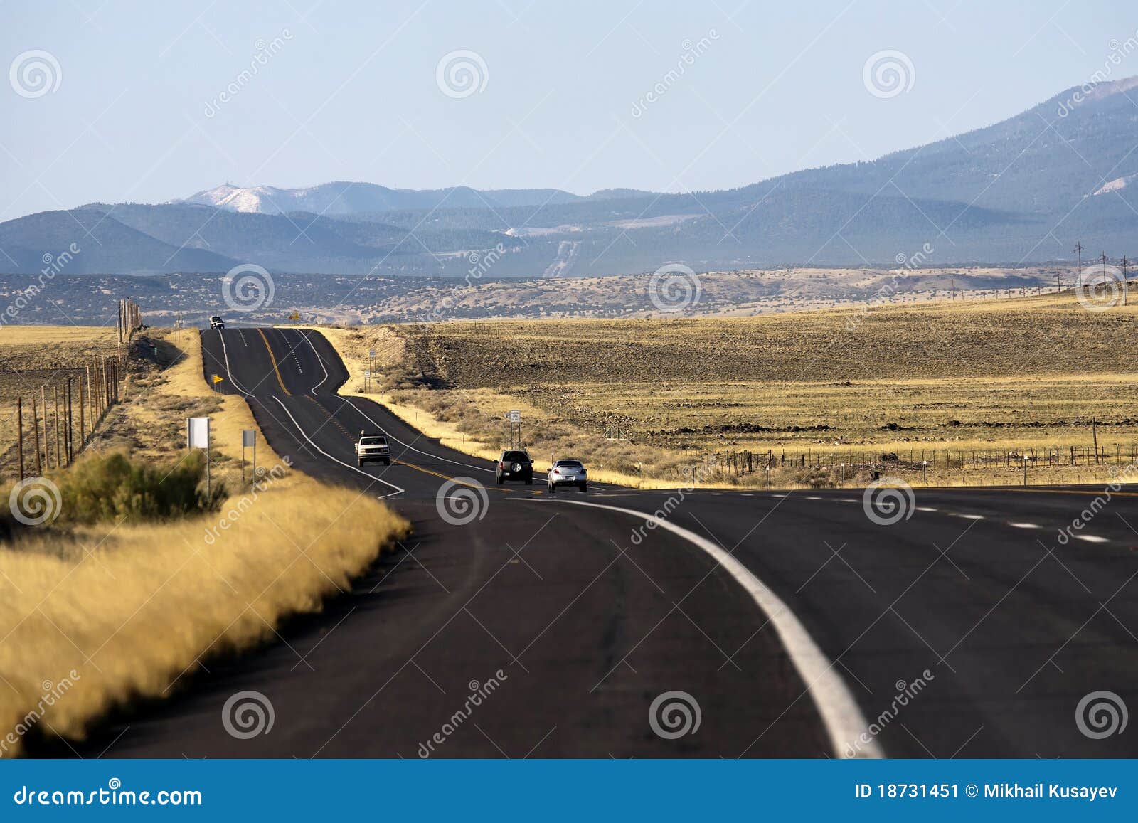 Country Highway stock image. Image of asphalt, road, dividing - 18731451
