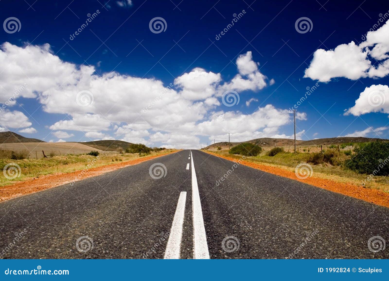 Country highway stock photo. Image of journey, major, dividing - 1992824