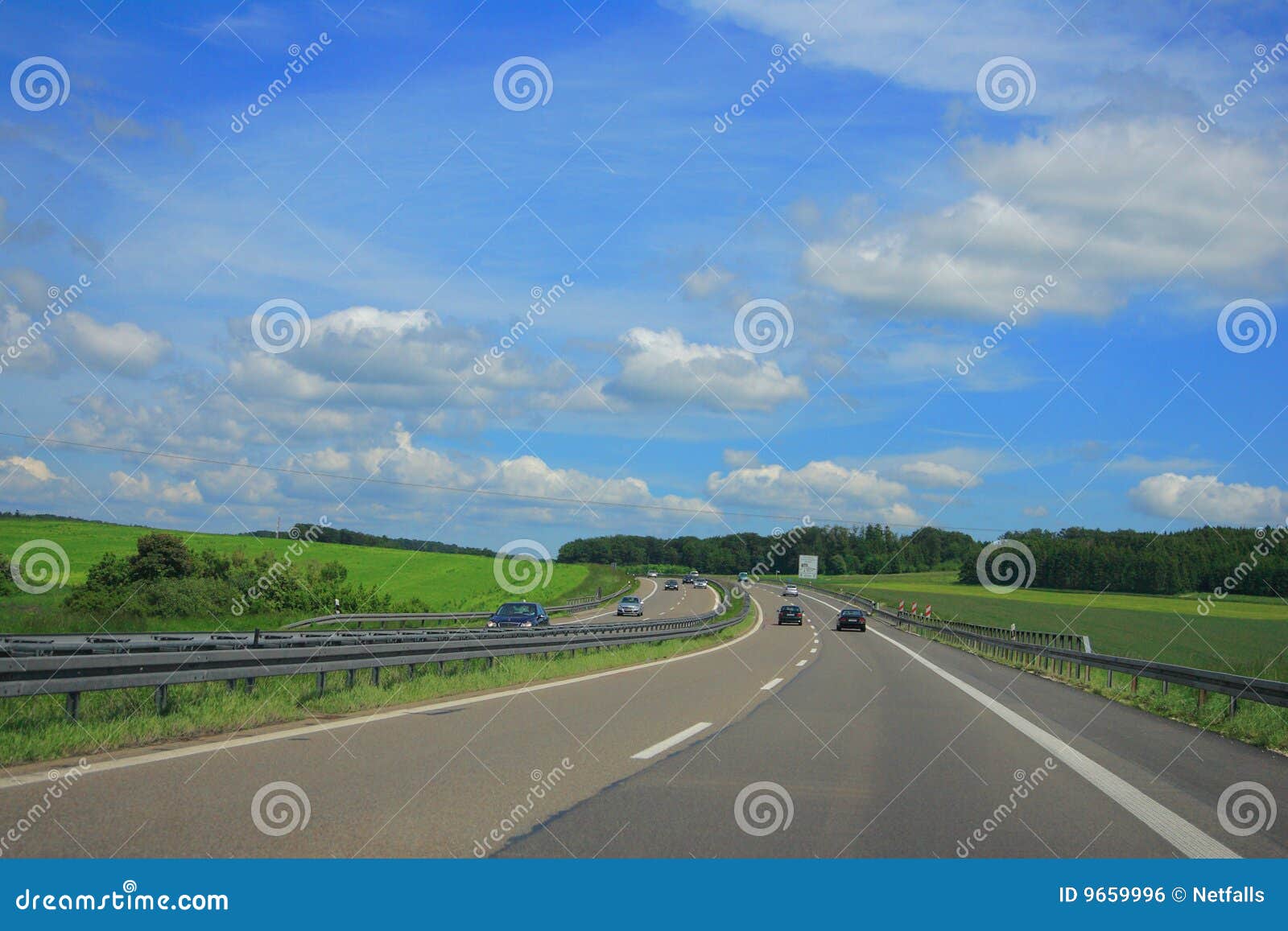 Country Highway stock photo. Image of asphalt, clouds - 9659996