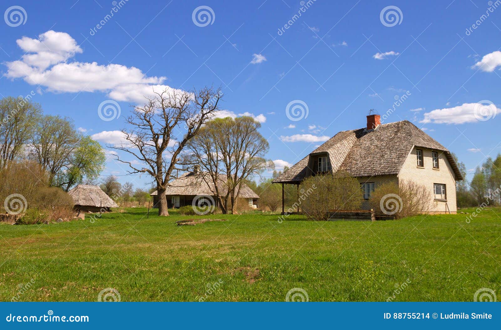 Country homestead. stock photo. Image of architecture - 88755214