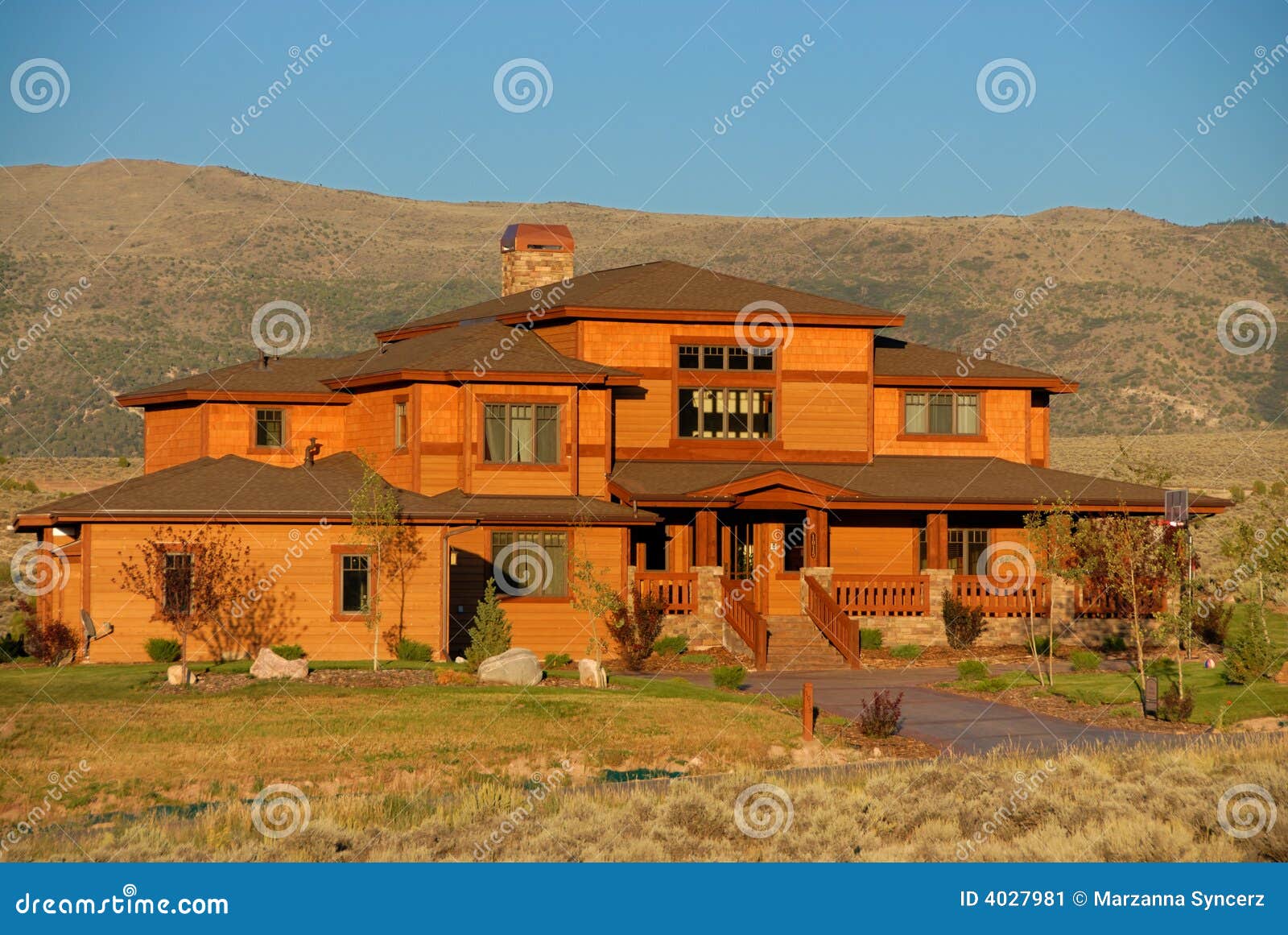 Country house in Colorado stock image. Image of outside - 4027981