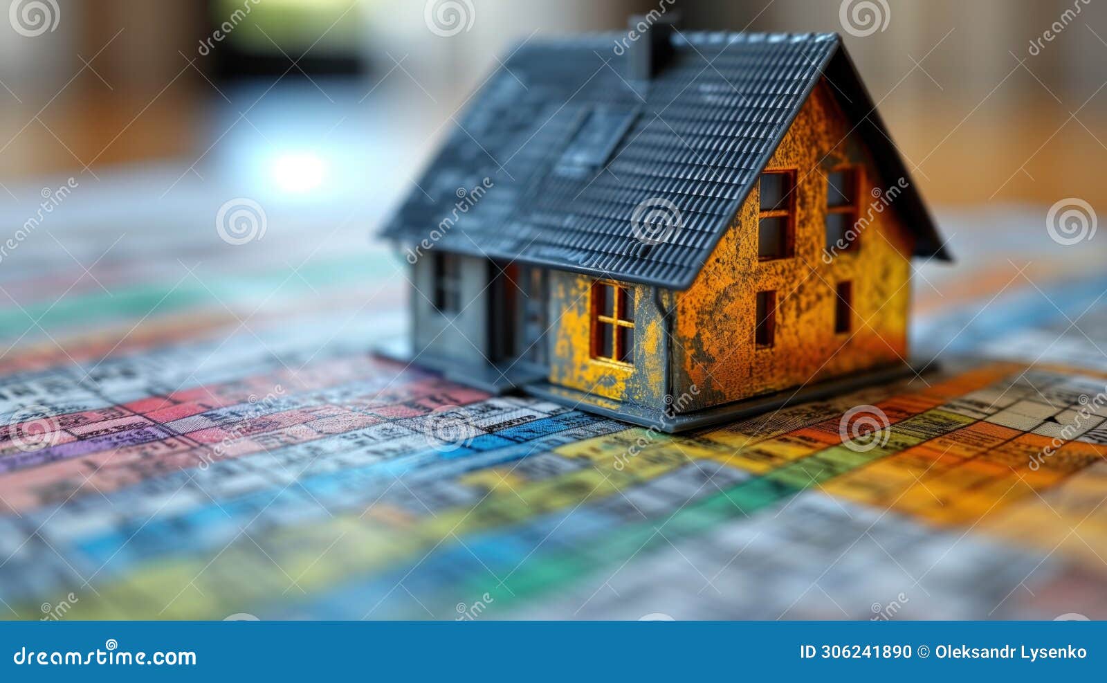 Country house in miniature stock illustration. Illustration of dream ...