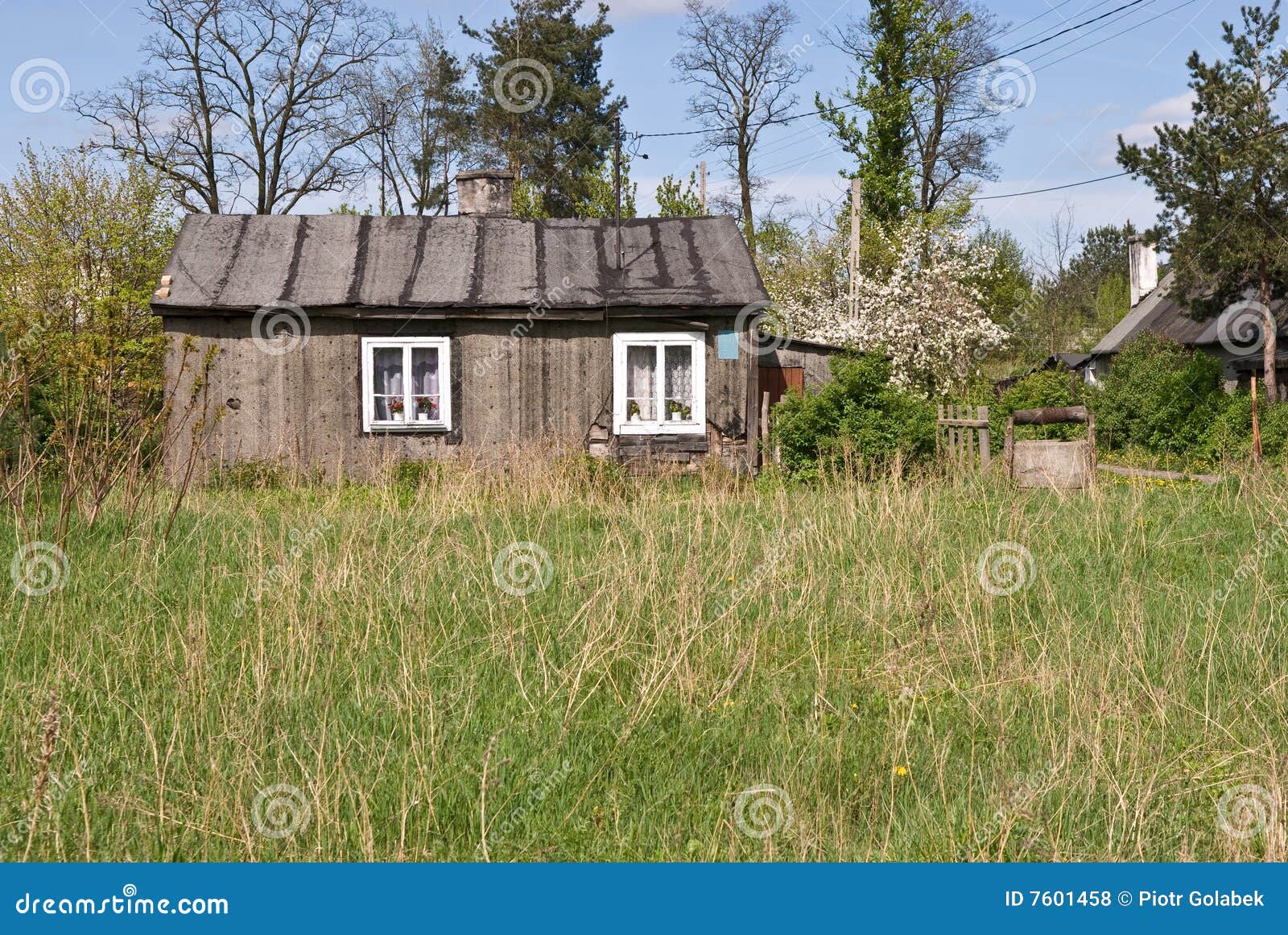 A country house at spring stock photo. Image of village - 7601458