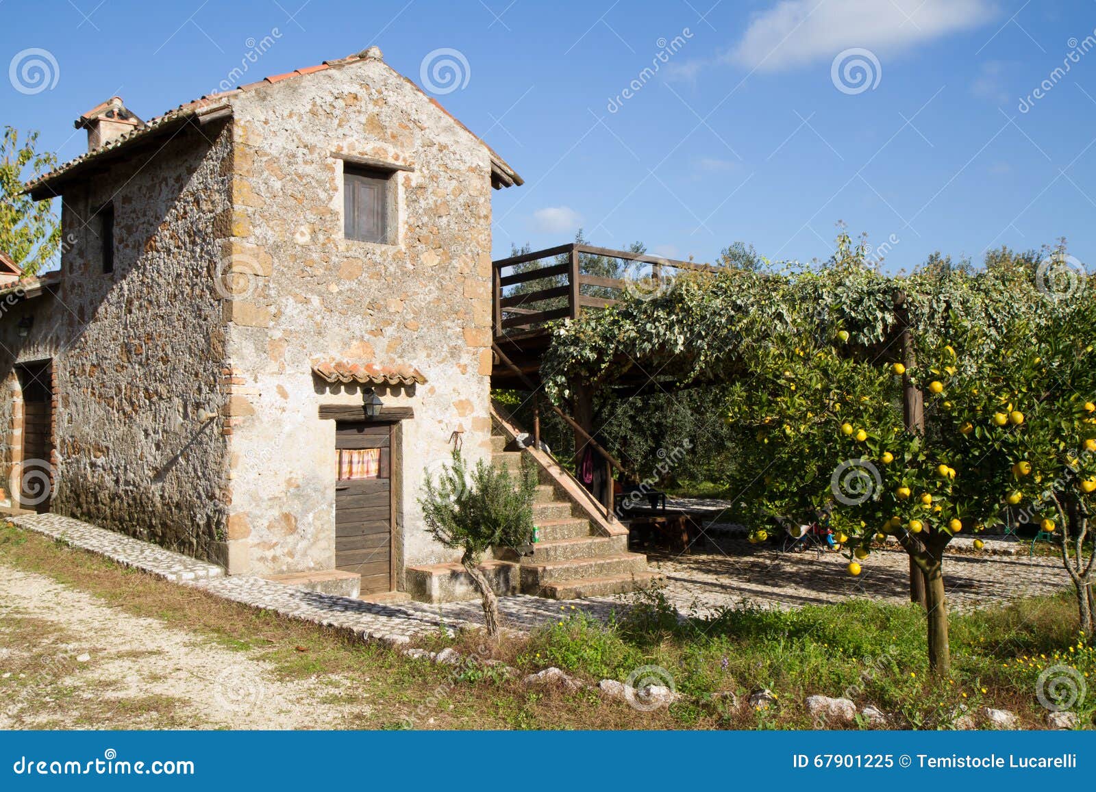Country house stock image. Image of rome, garden, colorful - 67901225