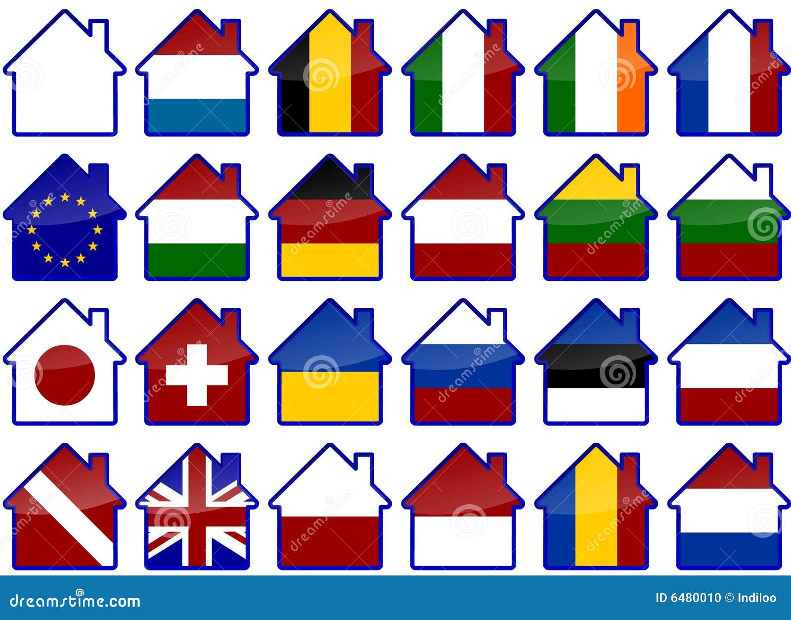Houses Different Countries Stock Illustrations – 23 Houses Different ...
