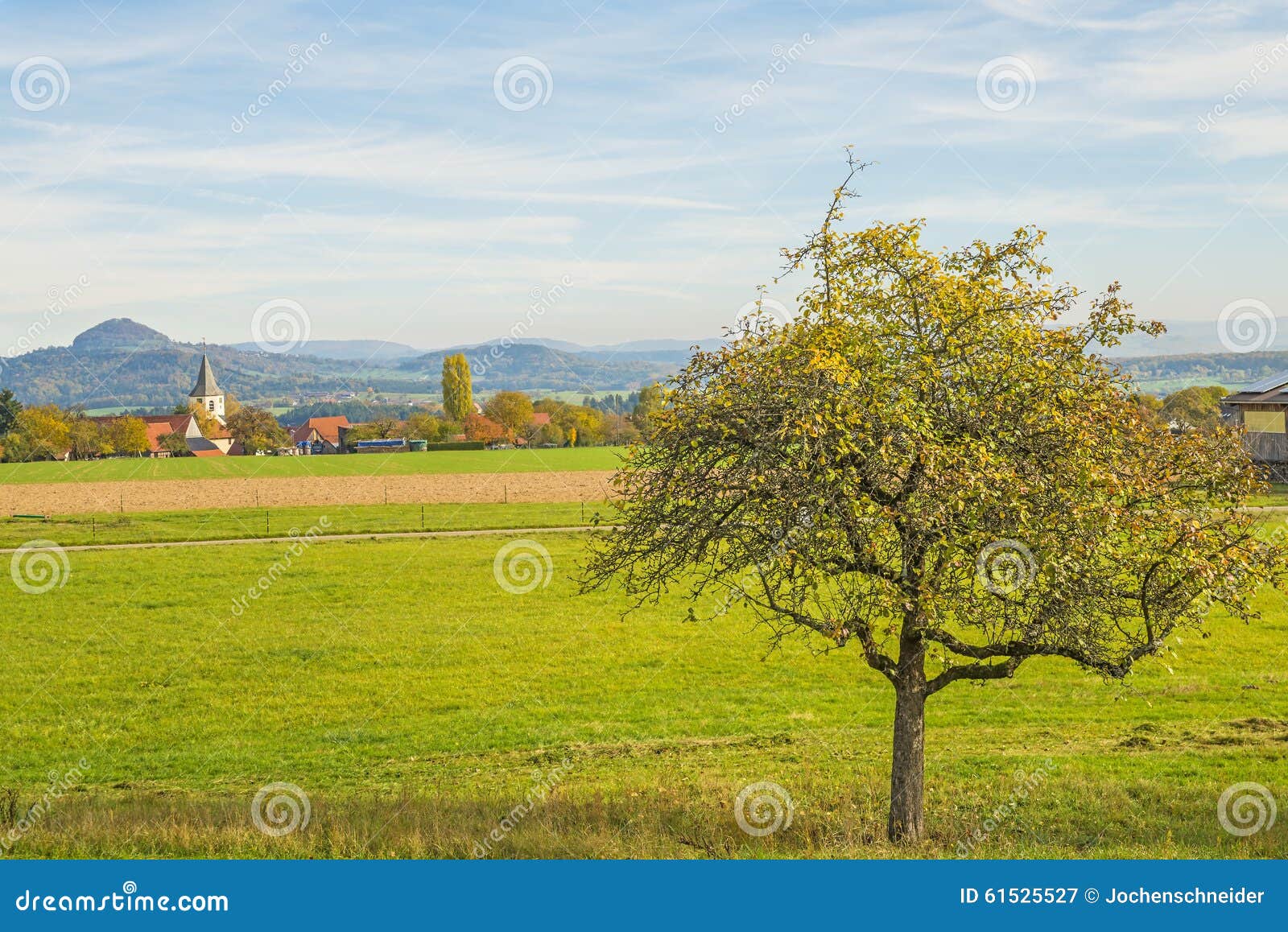 Country idyll in Germany stock image. Image of meadow - 61525527