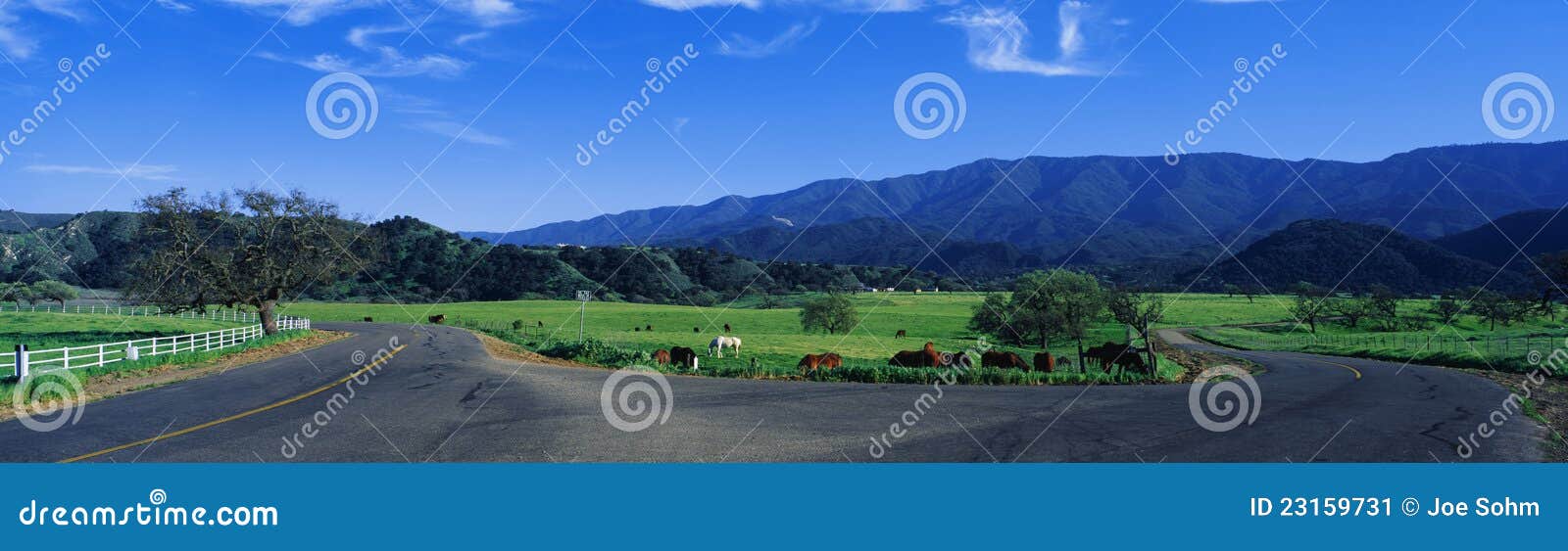 Country intersection stock image. Image of freeway, mountains - 23159731