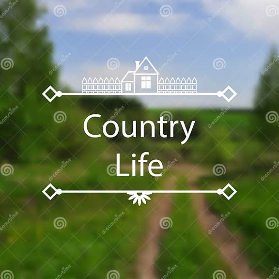 Country Life background stock vector. Illustration of landscape - 51504100