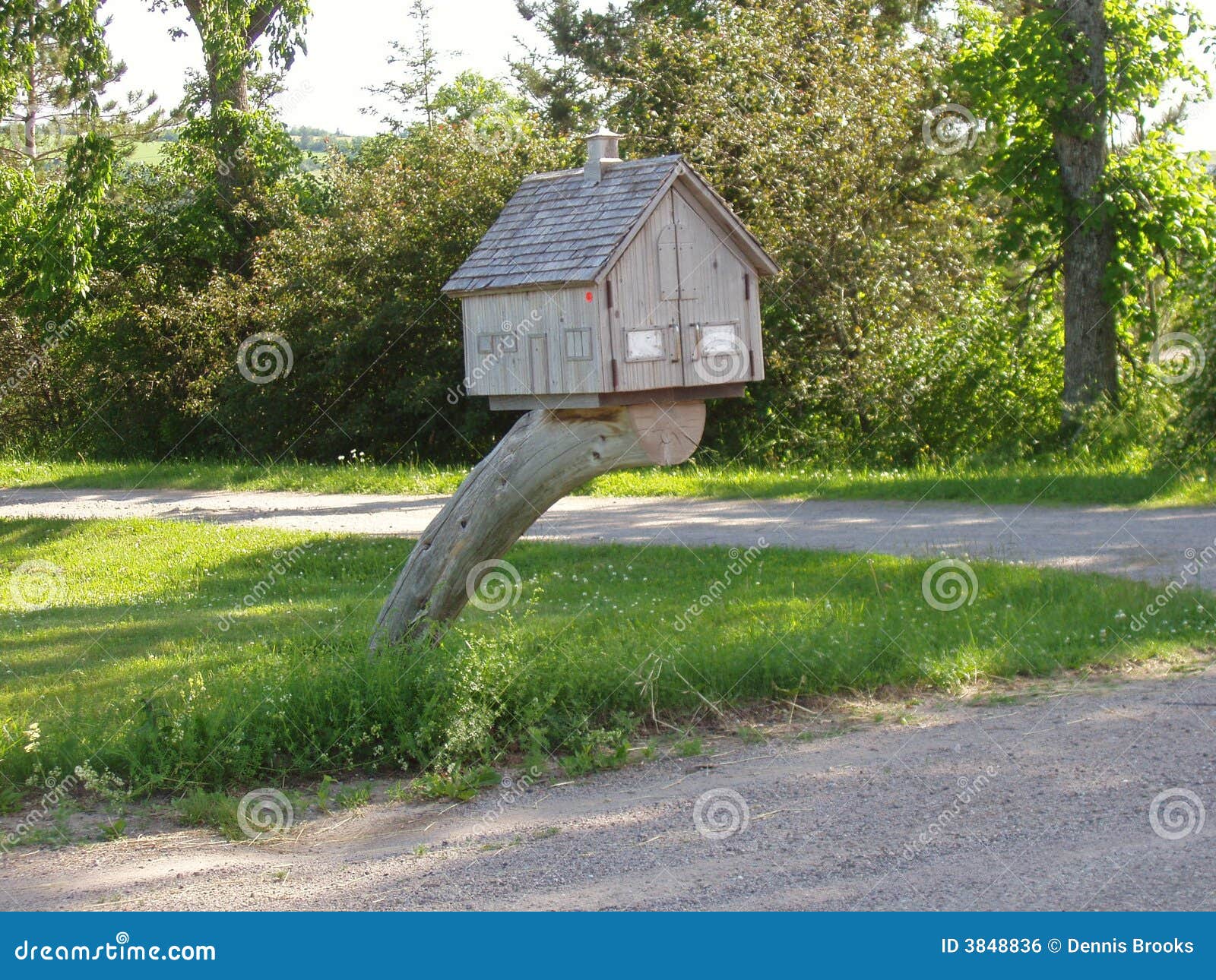 Country mailbox stock photo. Image of wood, roadside, post - 3848836