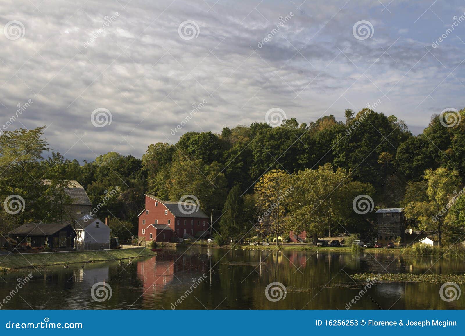 Country Mill and Riverside stock image. Image of branch - 16256253