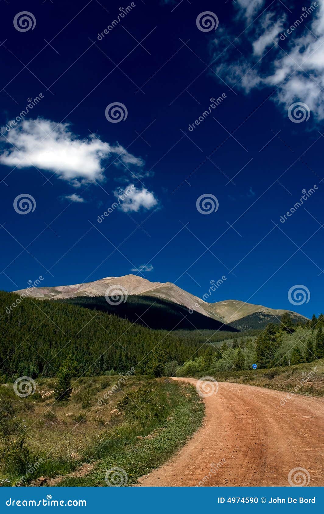 Country Mountain Road in Colorado Stock Photo - Image of outdoors ...