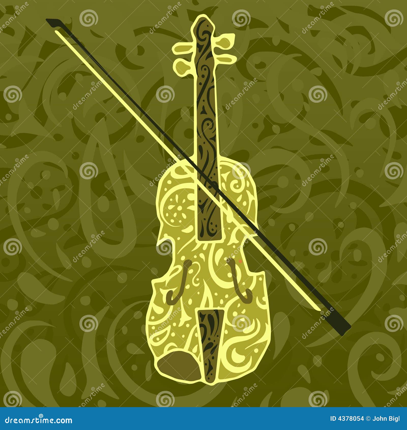 Country Music Pattern - Fiddle Stock Vector - Illustration of musician ...
