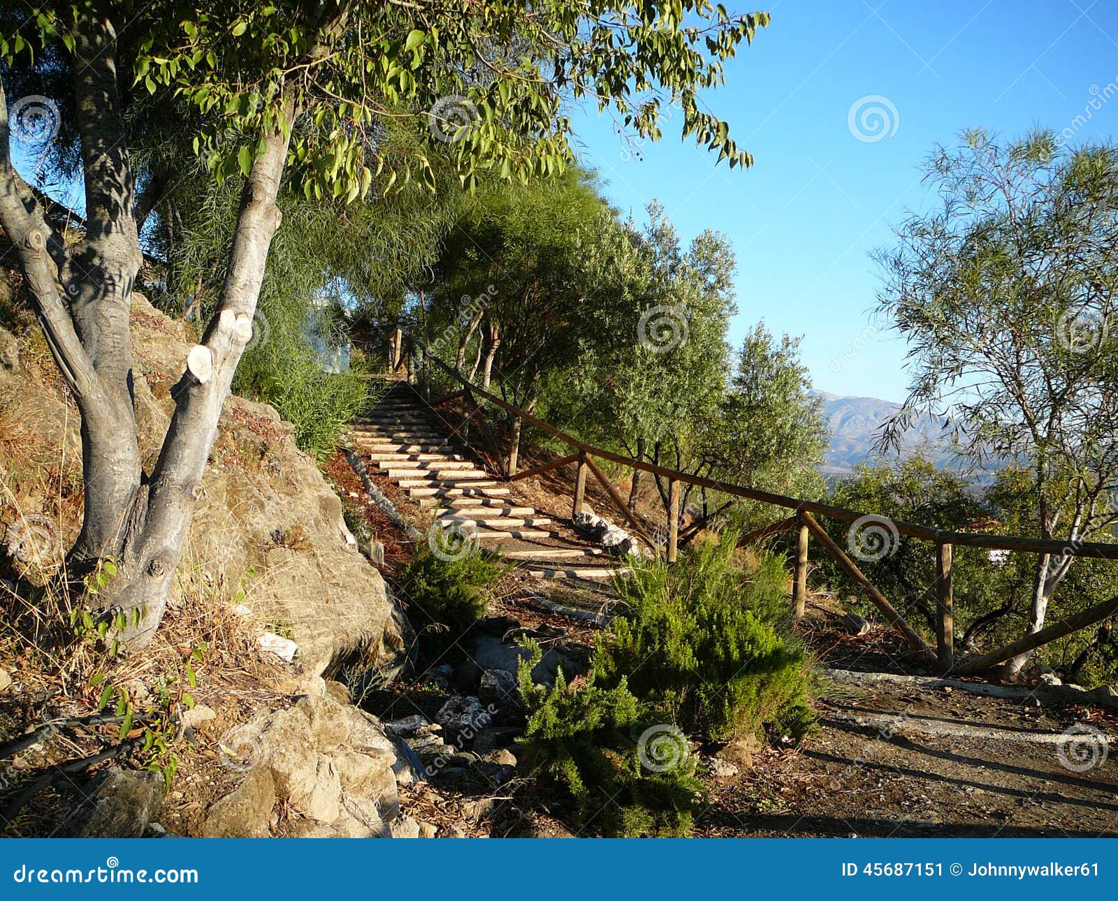 Country path and steps stock image. Image of sunshine - 45687151