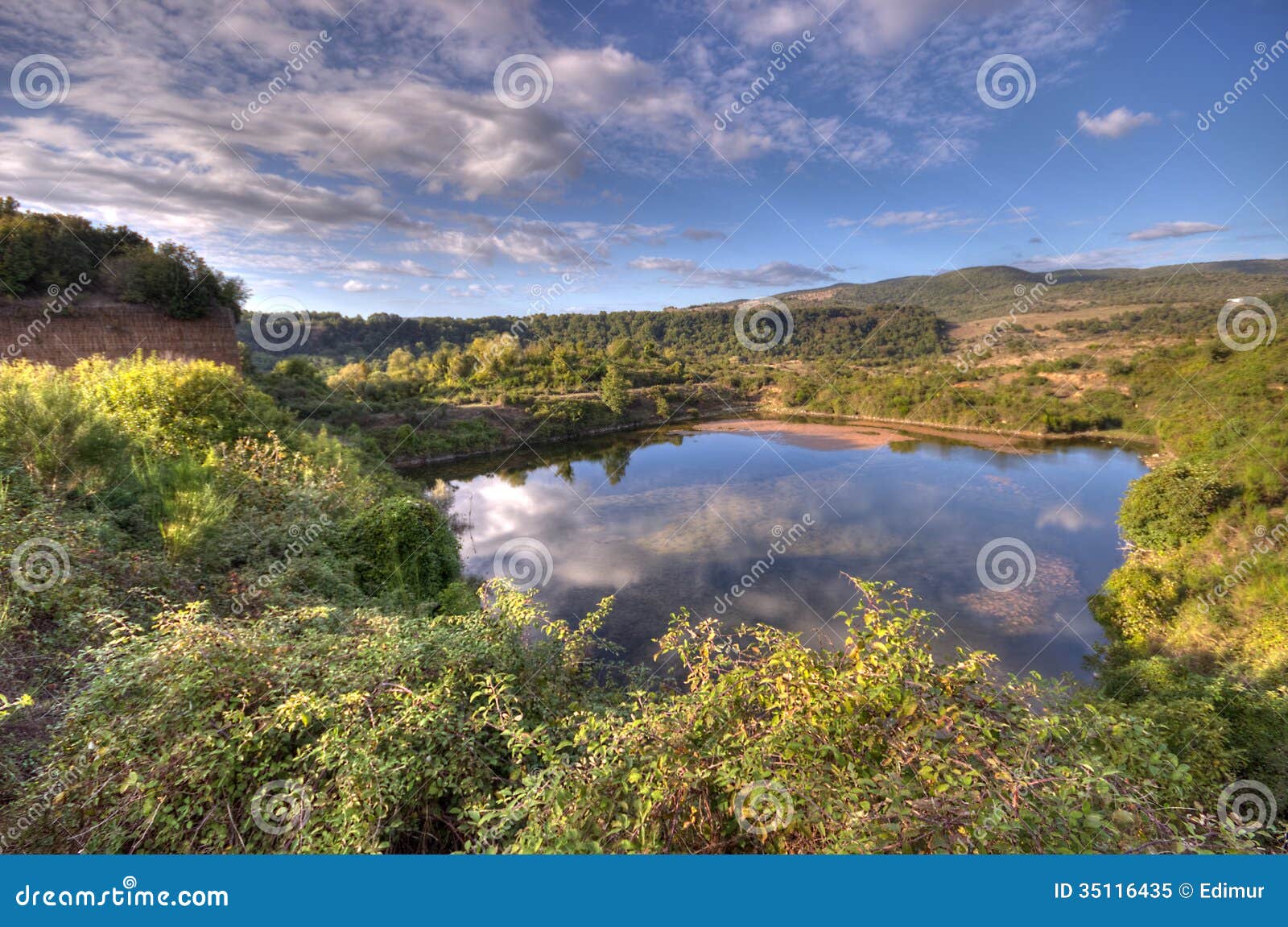 Country pond stock image. Image of landscape, foliage - 35116435