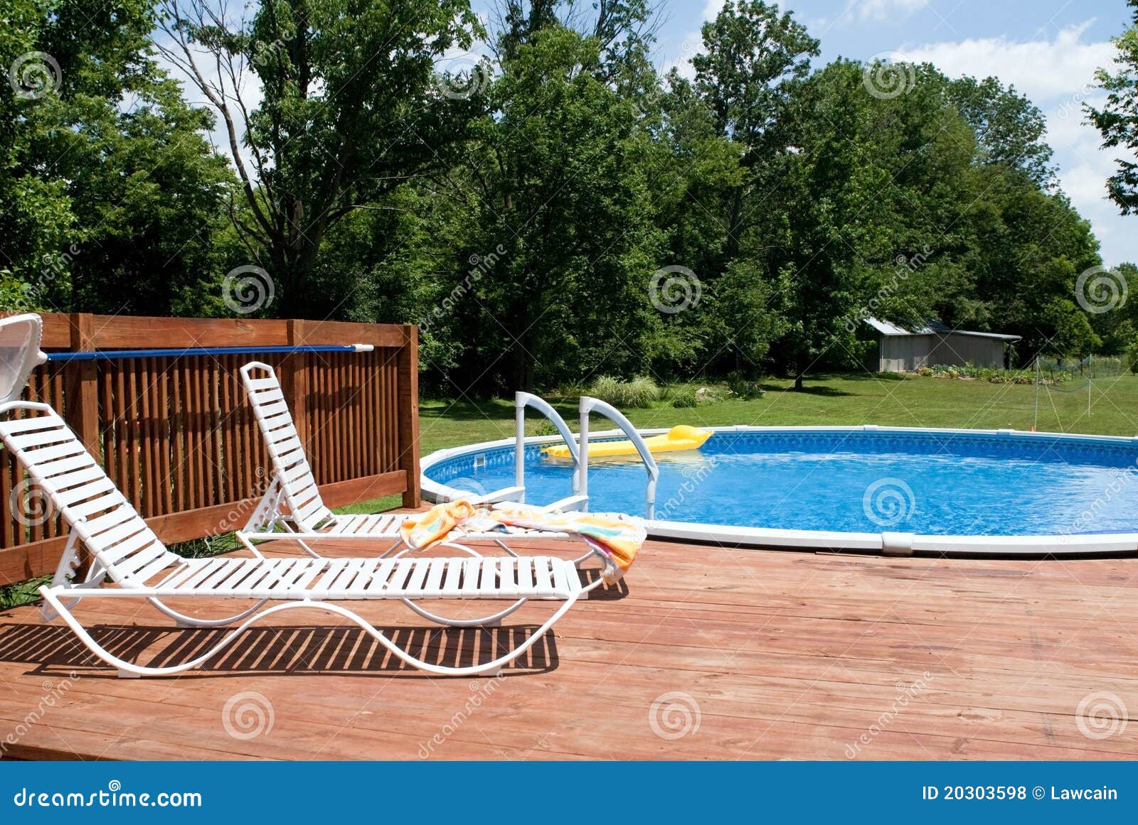 Country Pool and Deck stock photo. Image of leisure, pastime - 20303598