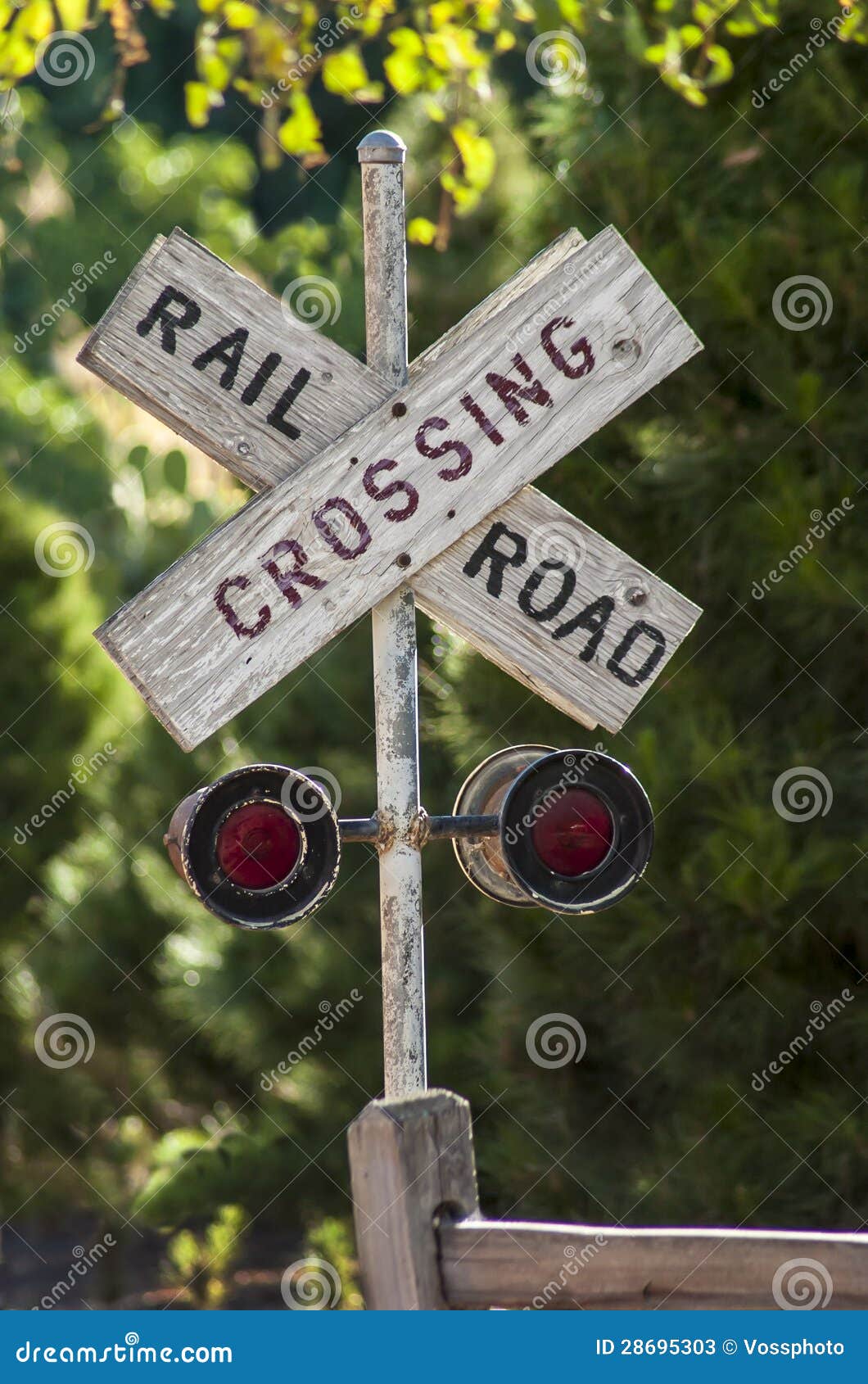 Country Railroad Crossing Sign Stock Image - Image of protection ...