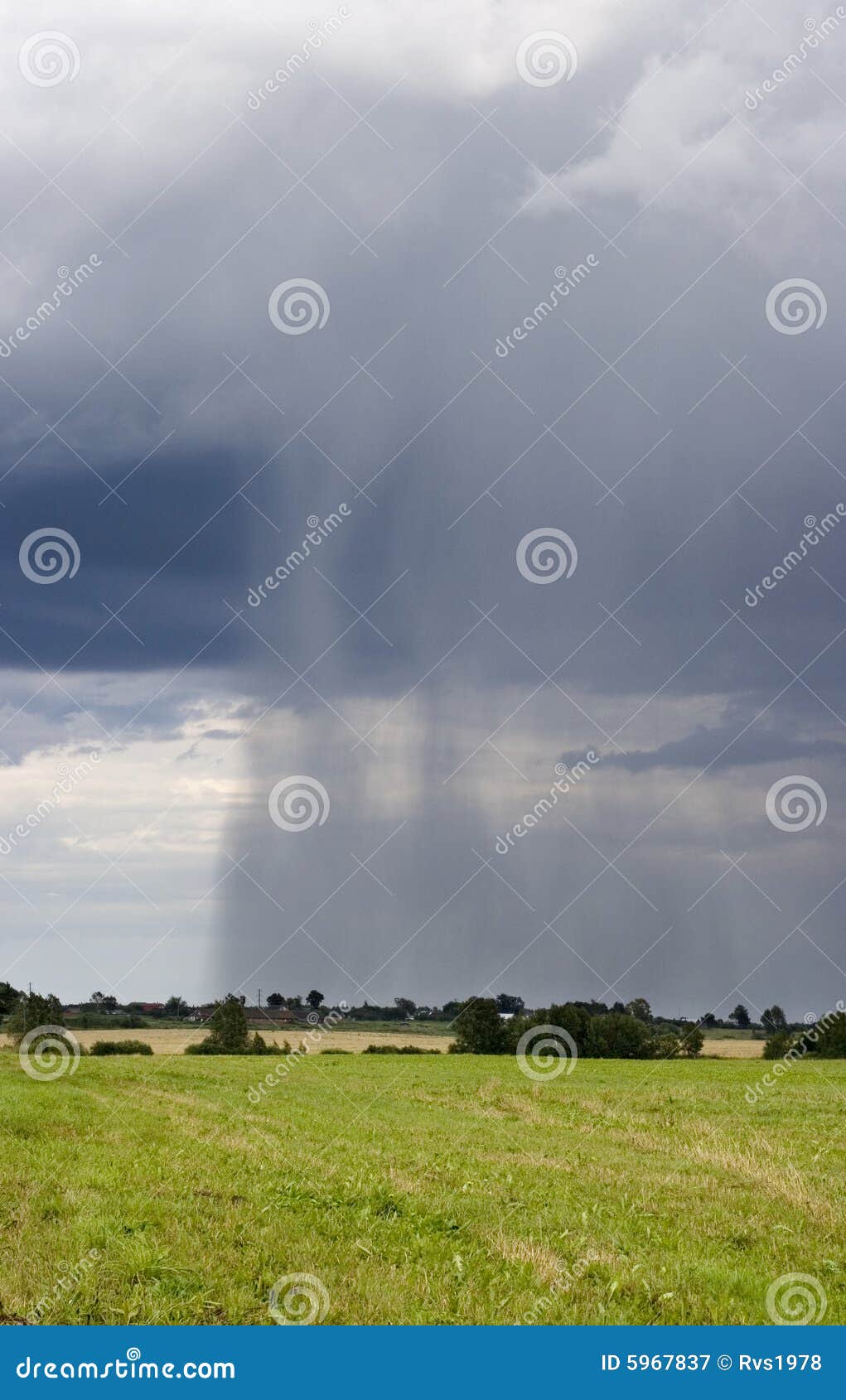 Country rain stock image. Image of raining, houses, weather - 5967837