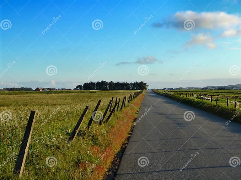 Country Road stock image. Image of farmland, fields, barrier - 8999