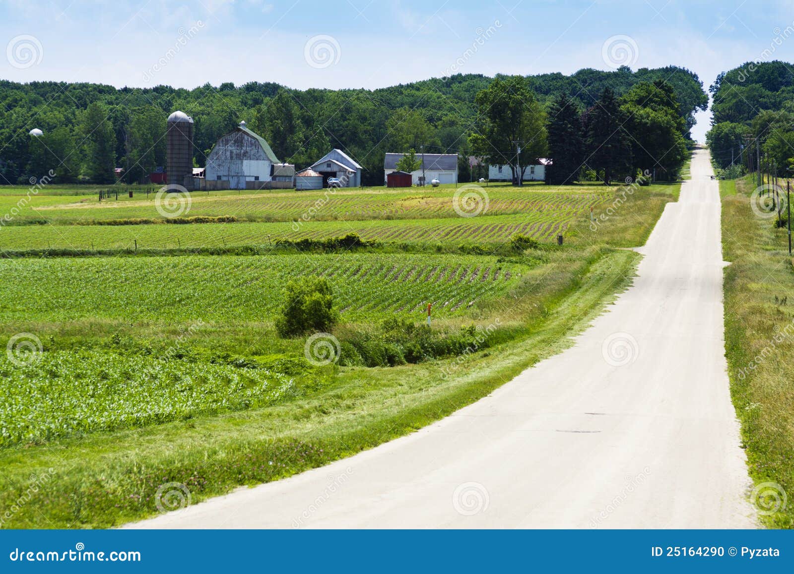 Country Road stock photo. Image of nature, blue, scene - 25164290