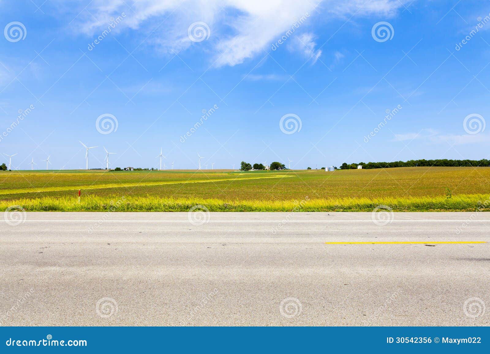 Country Road stock photo. Image of forest, farm, clouds - 30542356