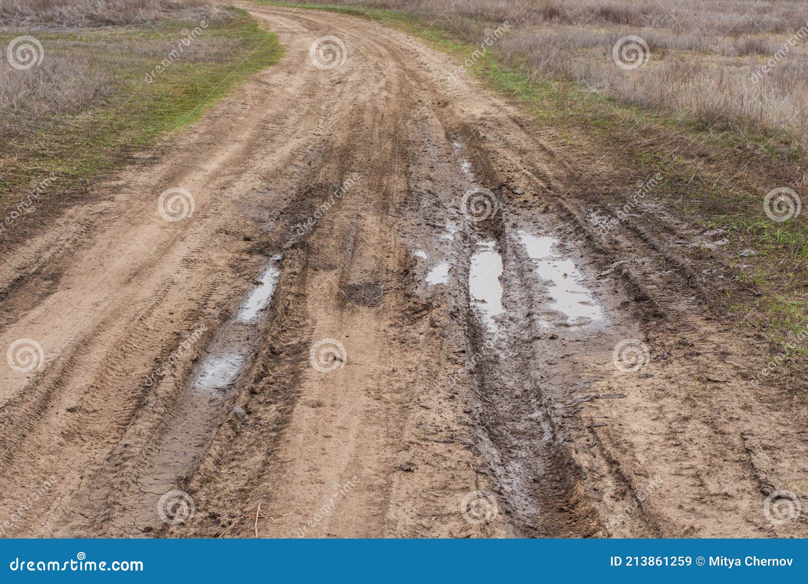 Country Road. Autumn Dirt Road Stock Image - Image of impassable, dent ...