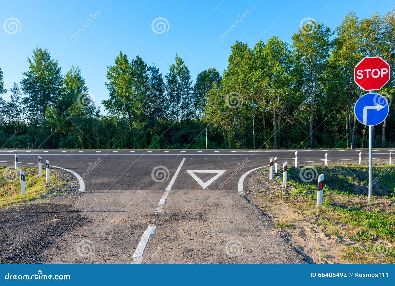 Country Road and Crossroad a Group Signs Stock Photo - Image of signal ...