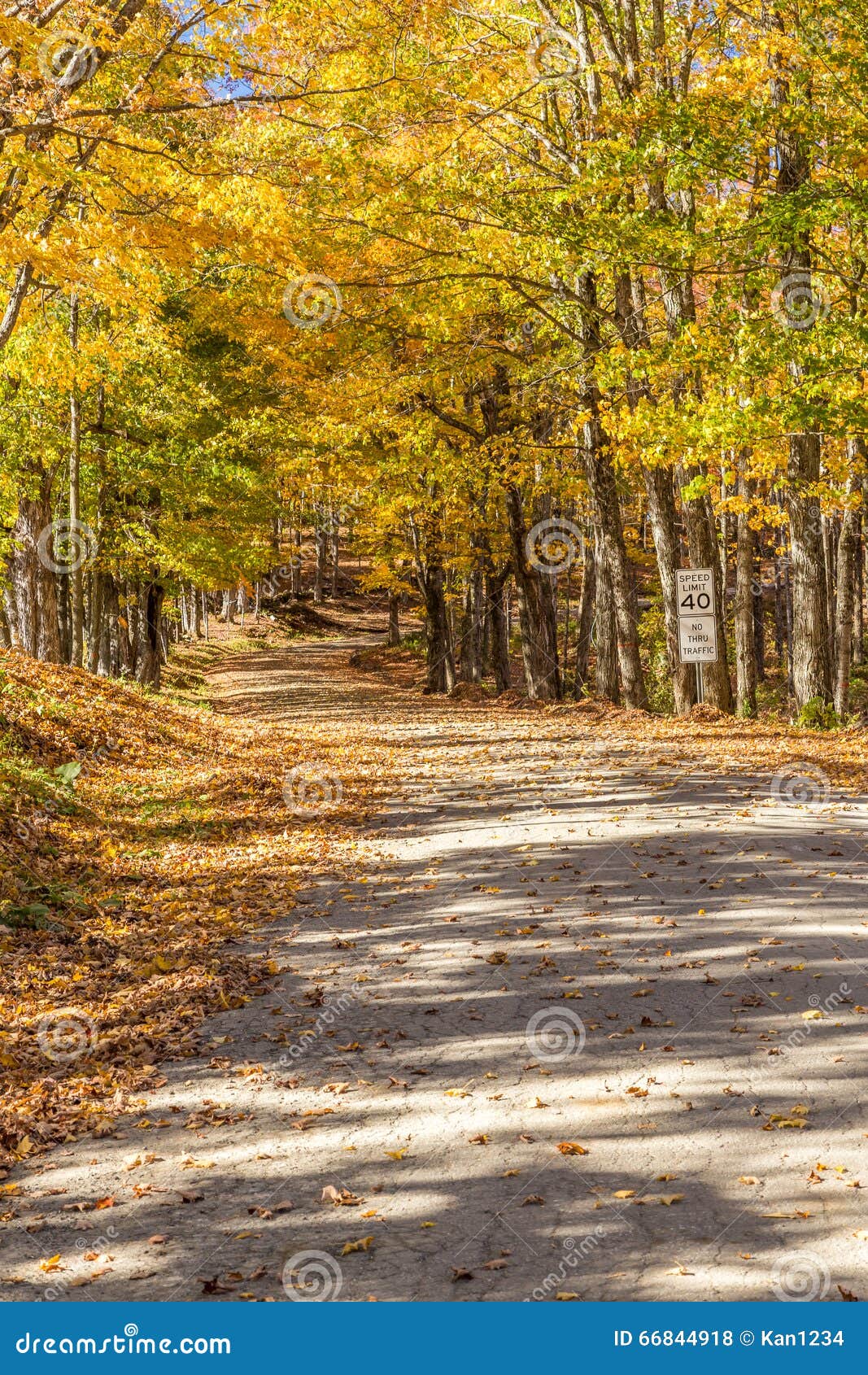 Country Road in Fall, Vermont. Stock Photo - Image of outdoor, rural ...