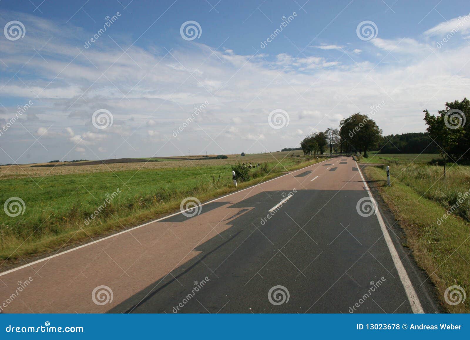 Country Road in the German Harz Mountains Stock Photo - Image of color ...
