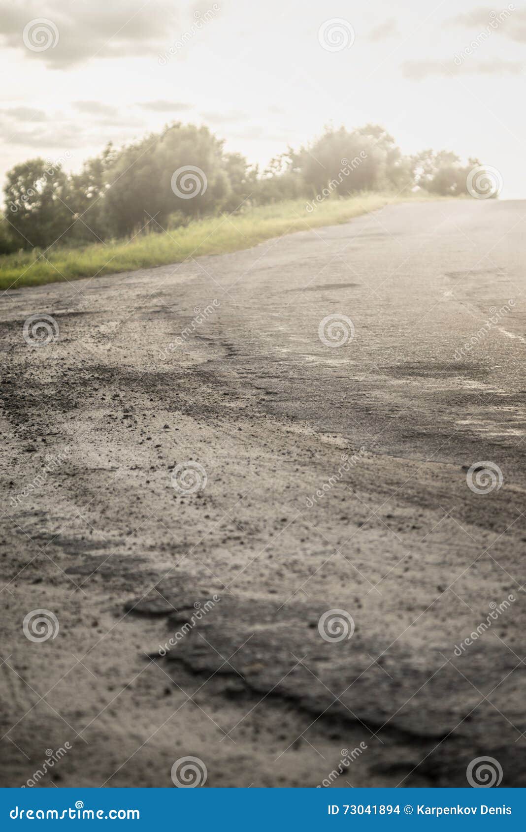 Country Road Going Over Horizon Stock Photo - Image of road, view: 73041894
