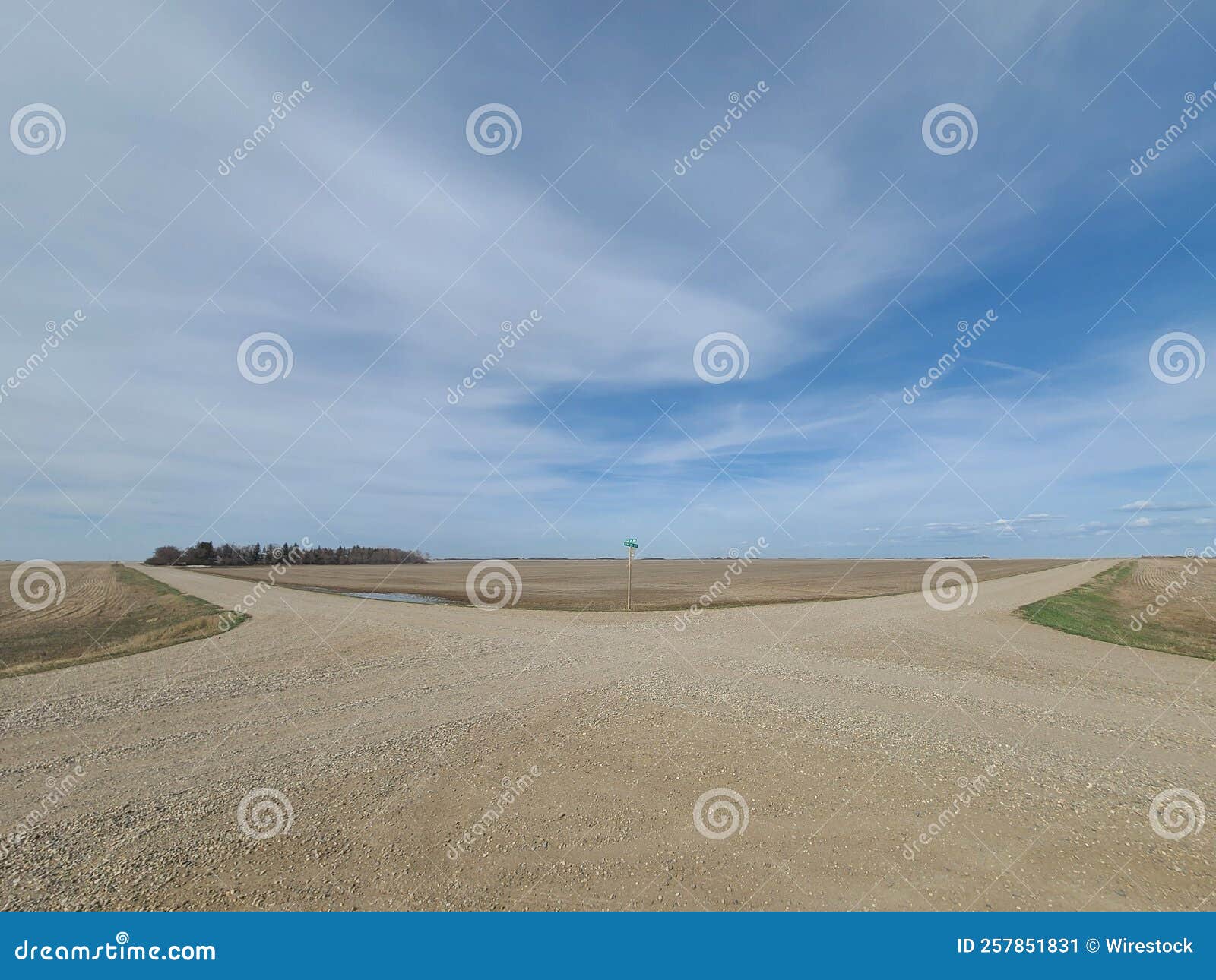 Country Road and Great Plains Under a Cloudy Sky in Saskatchewan Stock ...