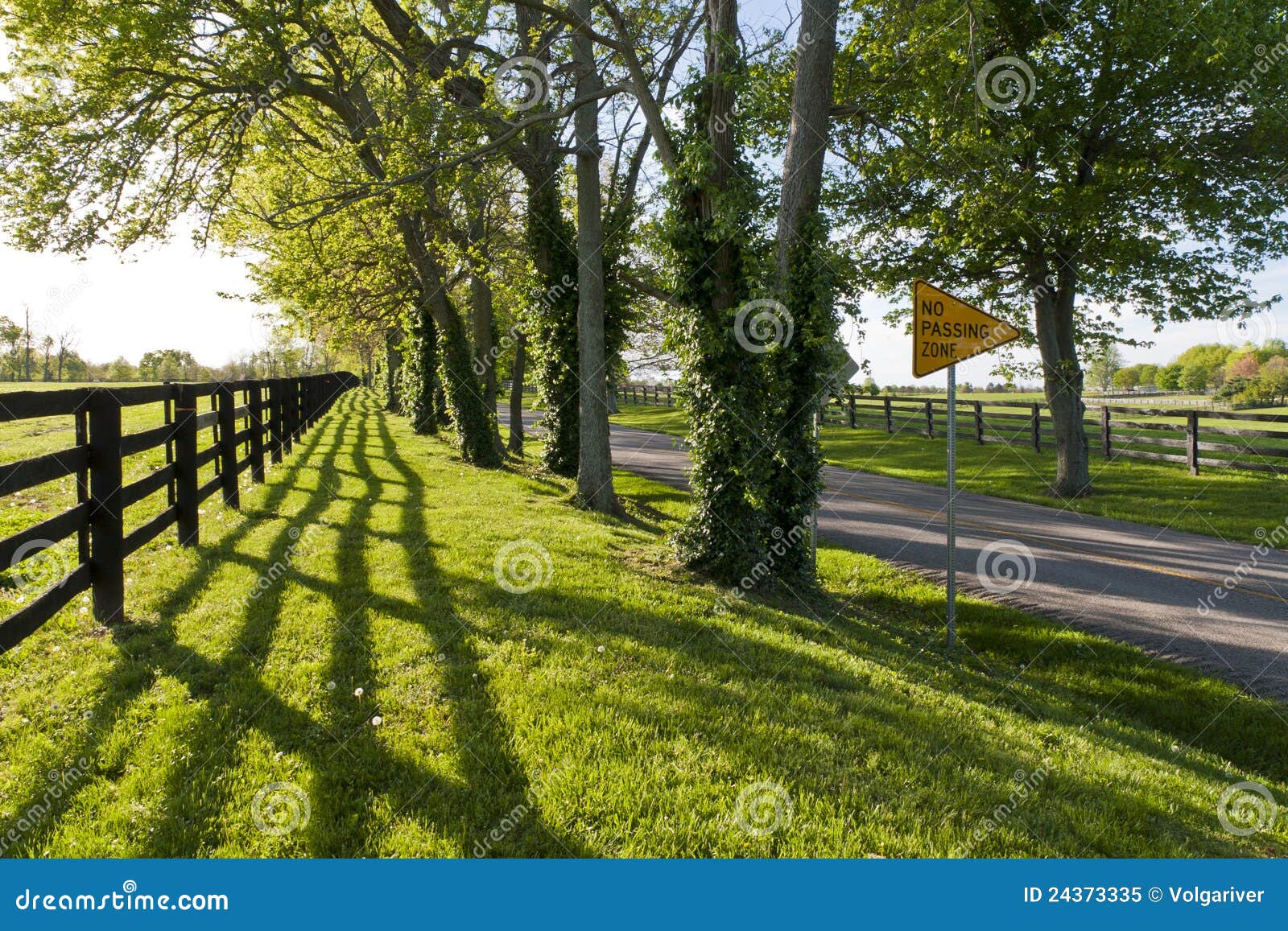 Country Road in Kentucky at Spring Stock Image - Image of calm ...