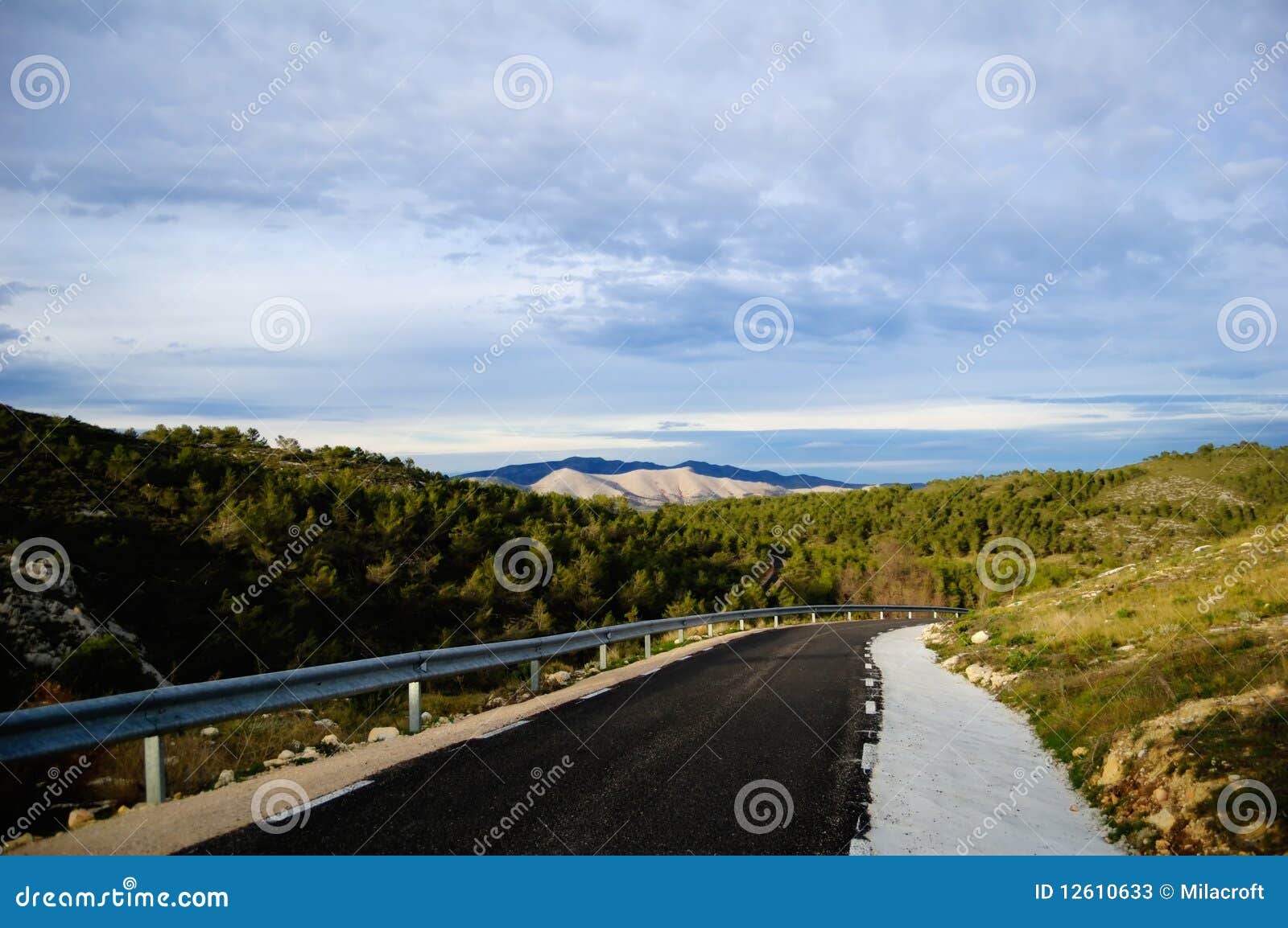 Country Road between the Mountains Stock Image - Image of nature ...