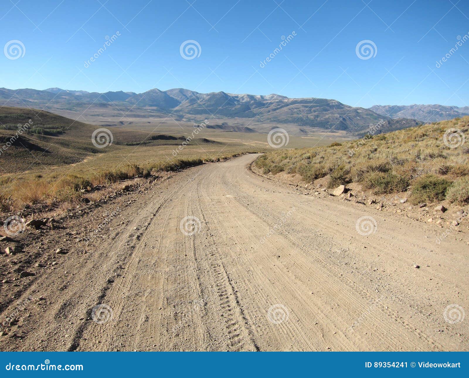 Country Road in the Mountains, California Stock Image - Image of ...
