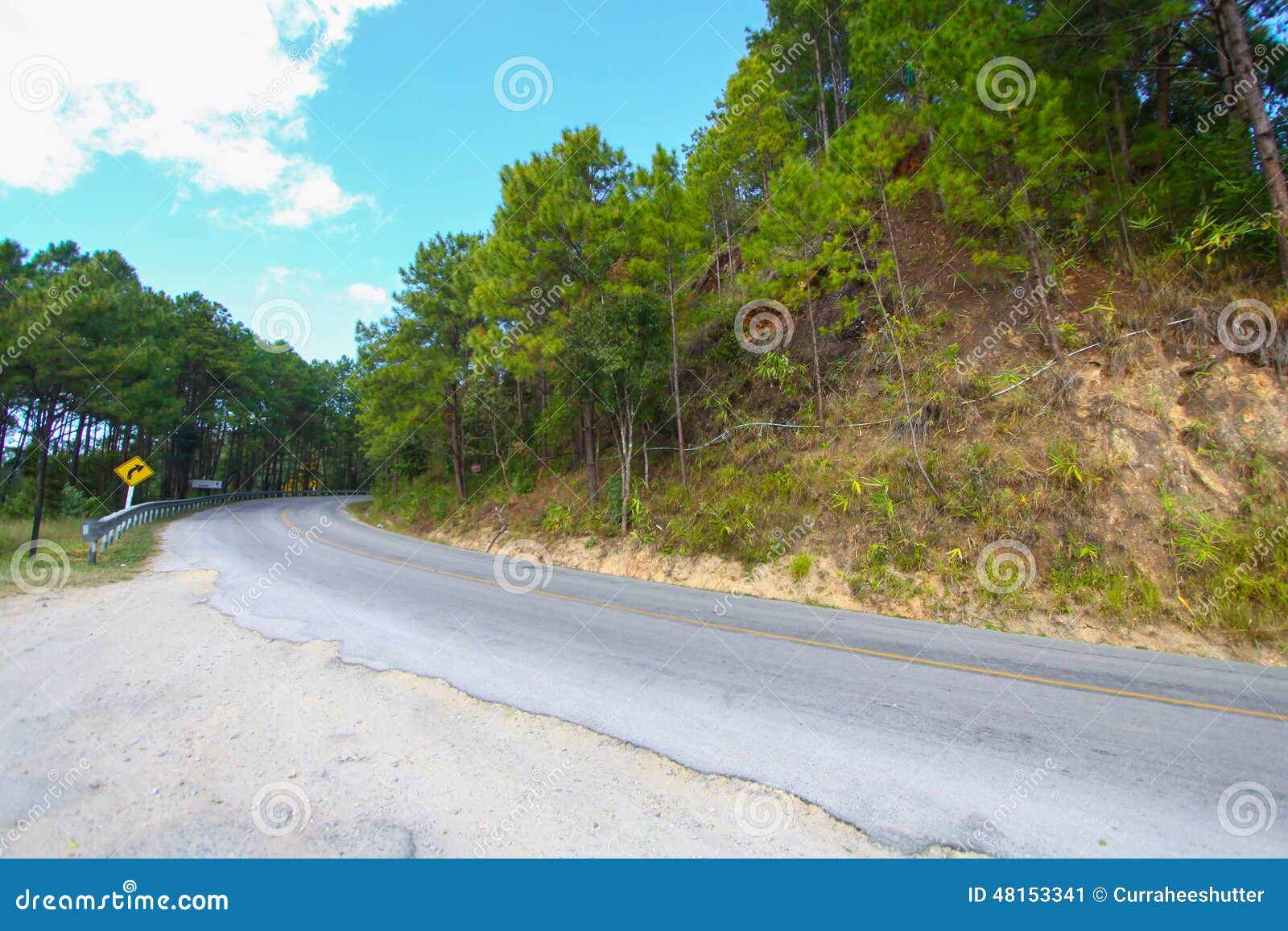 A Country Road Running through Green Fields.winding Road. Stock Image ...