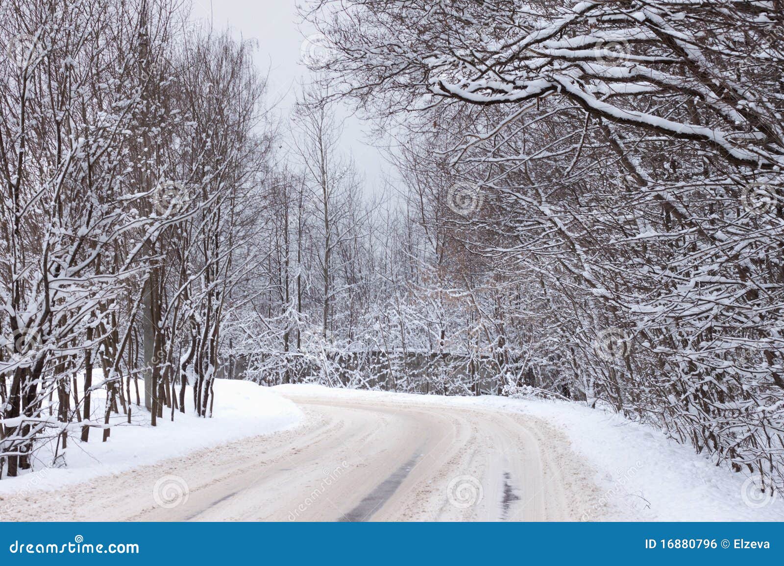 Country road in snow stock photo. Image of outdoors, december - 16880796