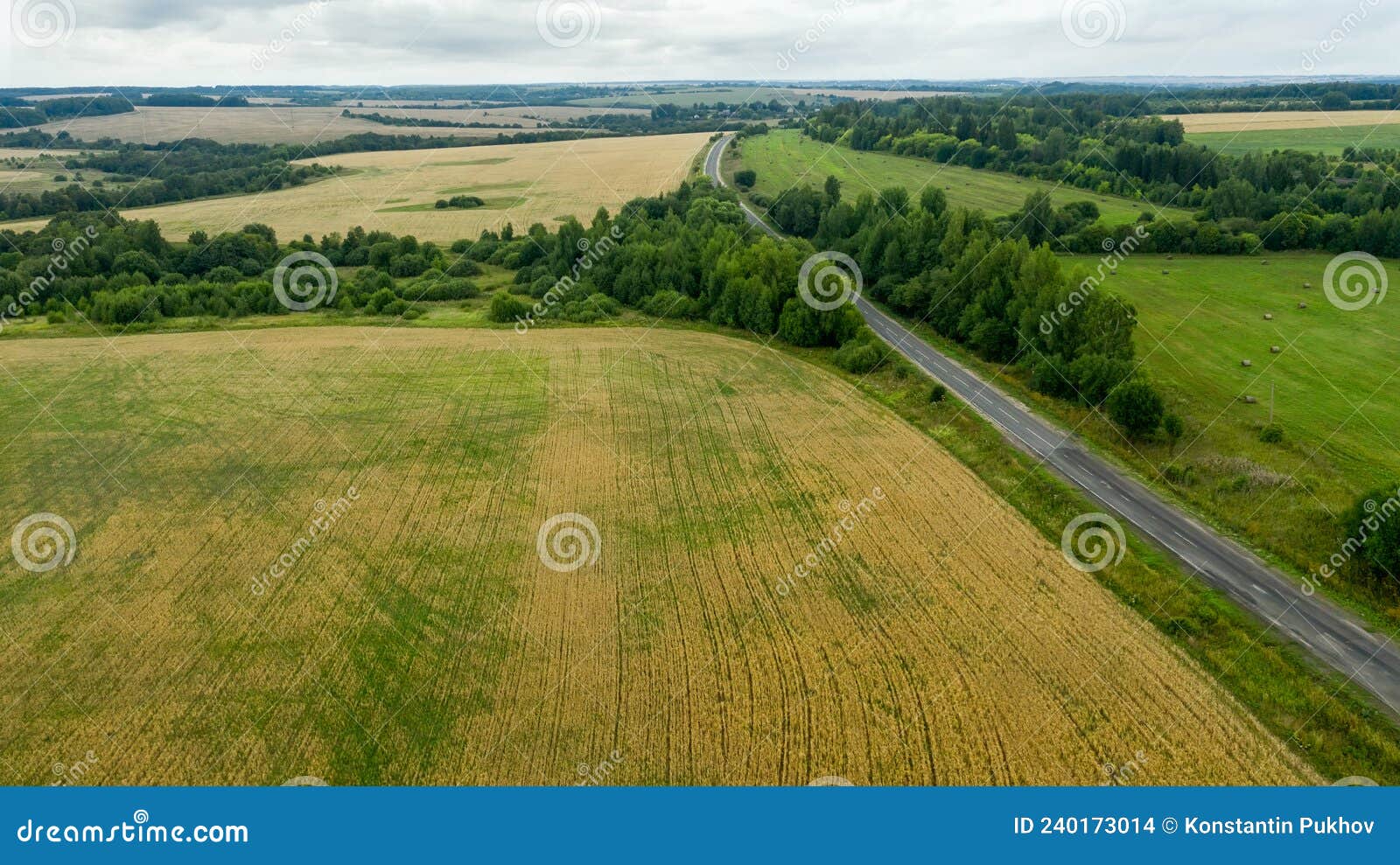 Country Roads through Farm Fields Stock Photo - Image of crop, aerial ...