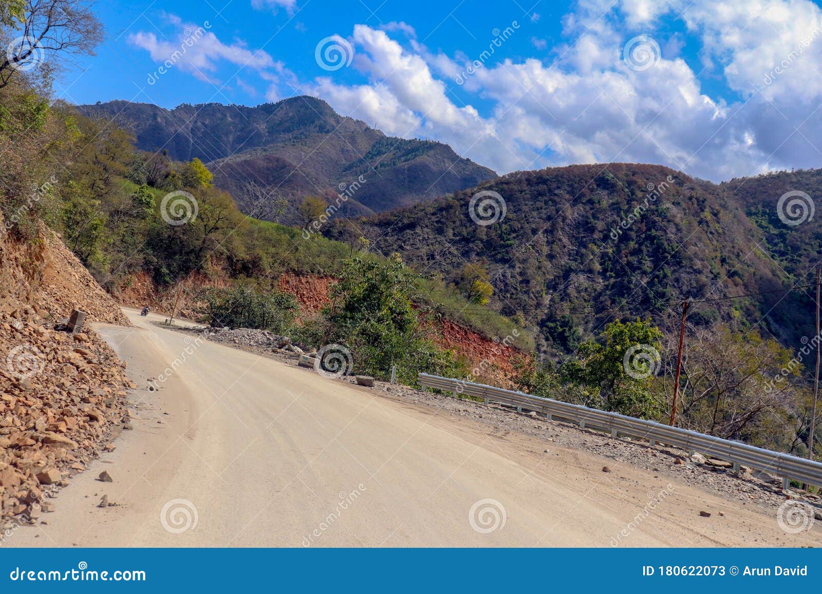 Country Roads at India the View of Two Slide Filled with Mountains ...
