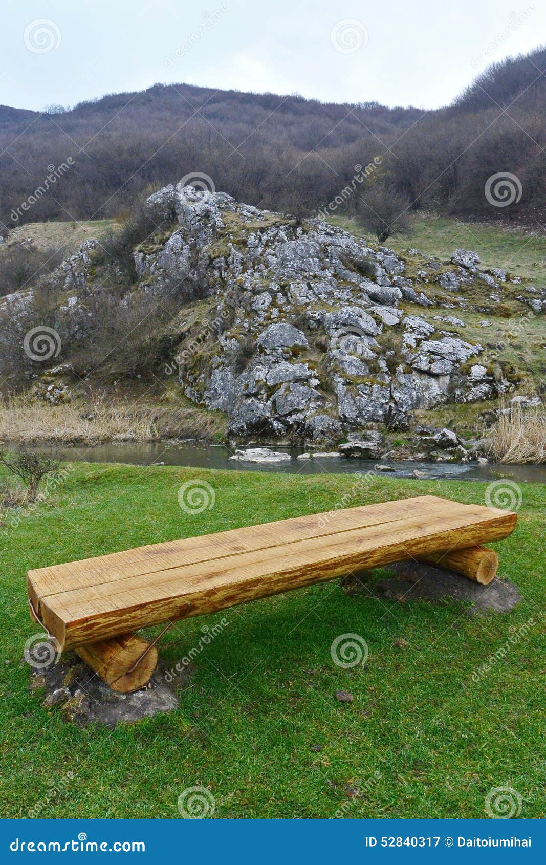 Country rustic bench stock image. Image of rustic, beam - 52840317