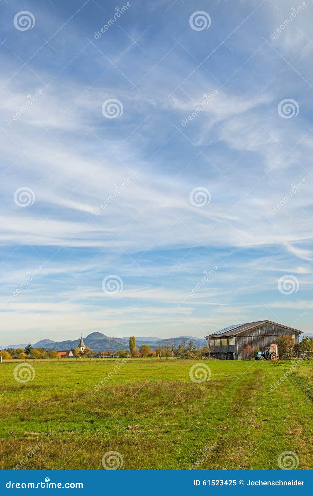 Country scene in autumn stock image. Image of idyll, autumn - 61523425