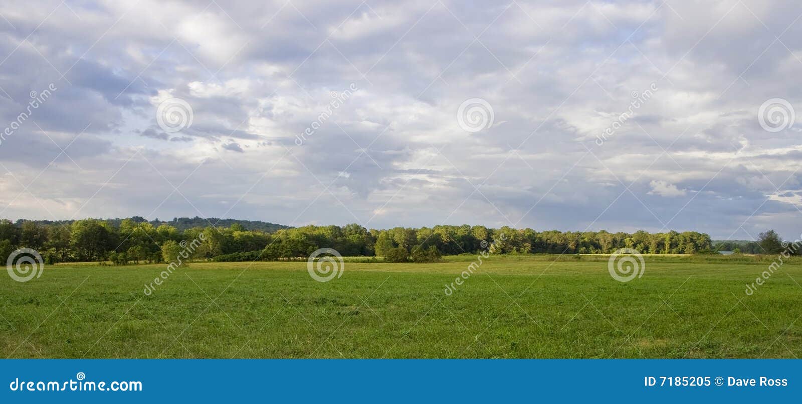 Country Scene with Stormy Evening Skies Stock Image - Image of storm ...