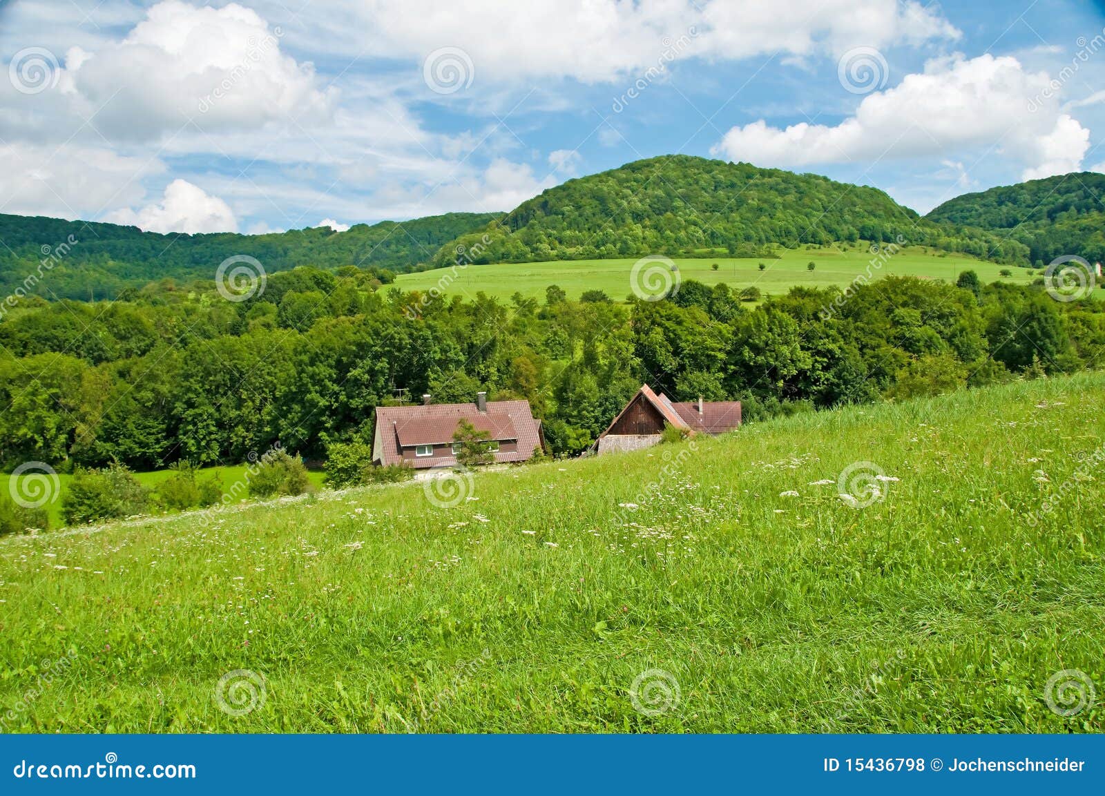 Country side stock photo. Image of wide, hills, view - 15436798